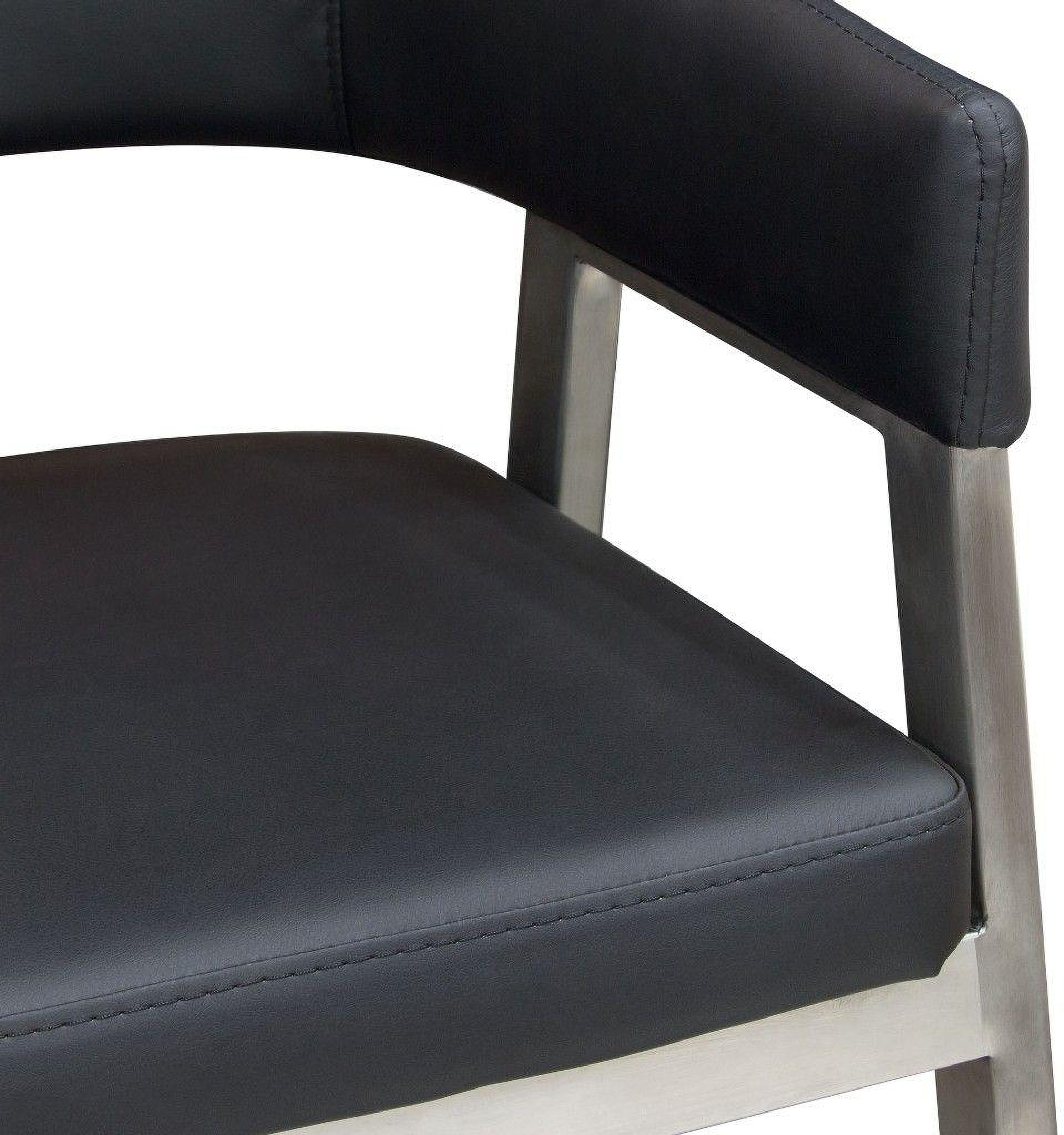 Diamond Sofa Adele Black Leatherette Counter Height Chairs Set of 2 ...