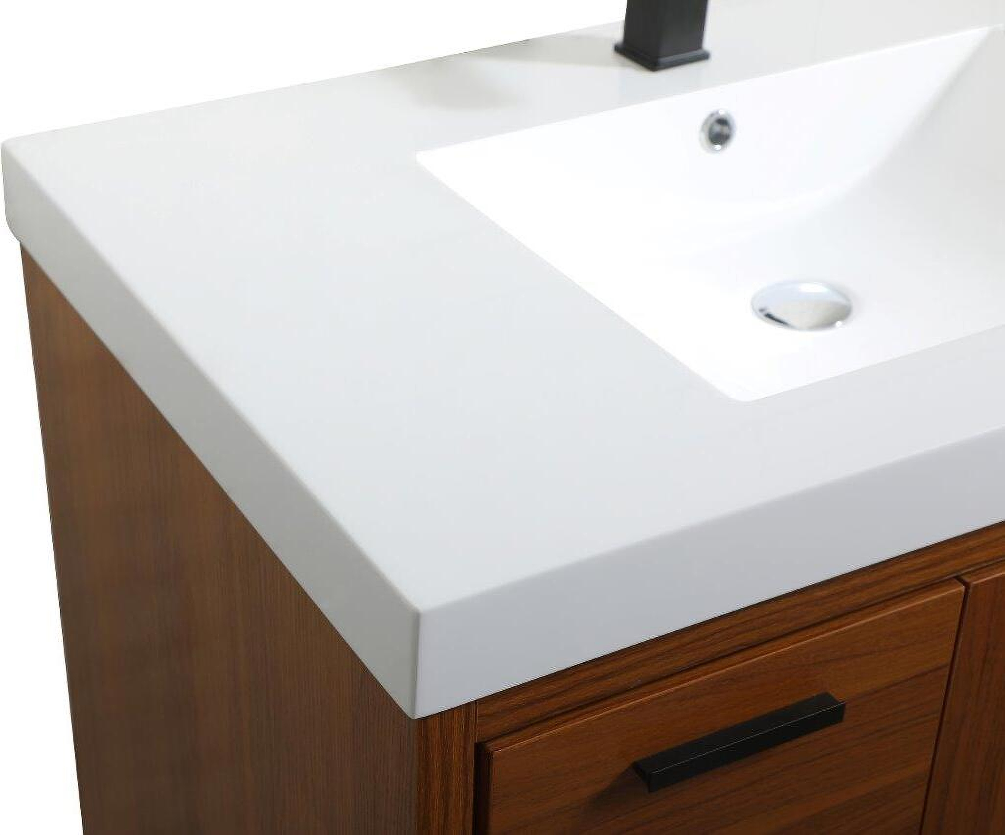 Wyatt 36 Inch Single Bathroom Vanity In Teak - 1StopBedrooms.