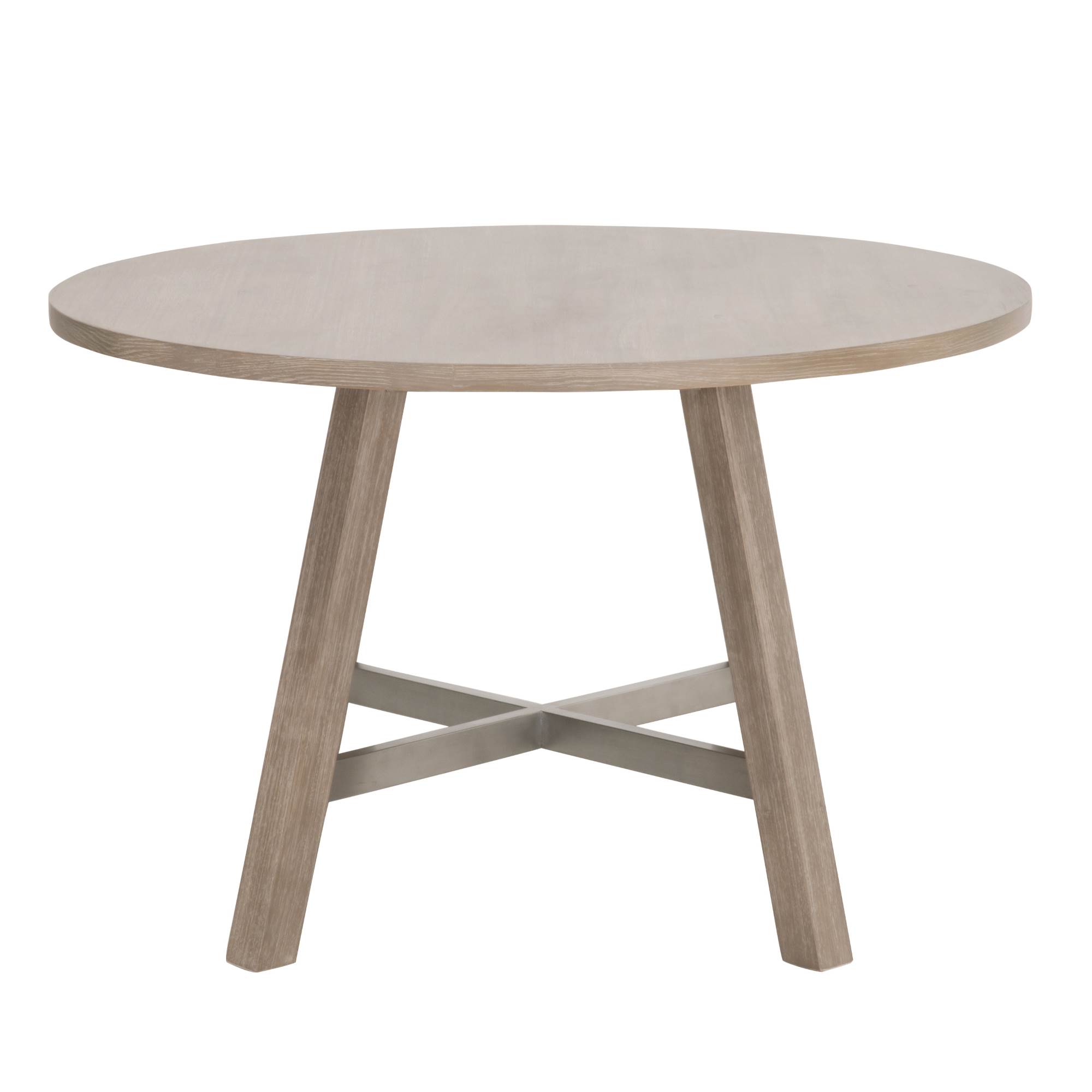 Torrey Natural Gray 60" Extendable Round Dining Table - 1StopBedrooms.