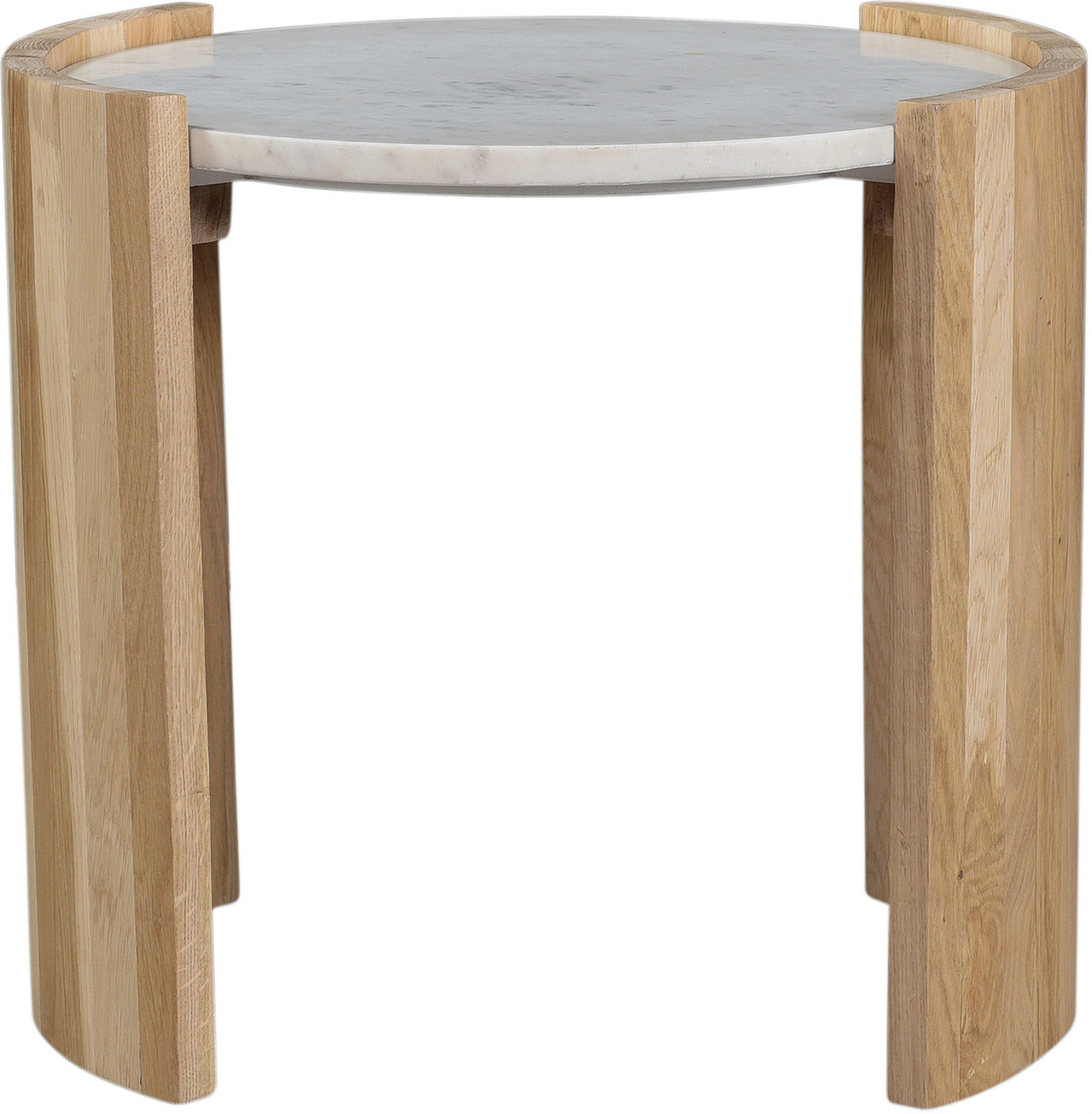 Dala Side Table In White by Moes Home | 1StopBedrooms