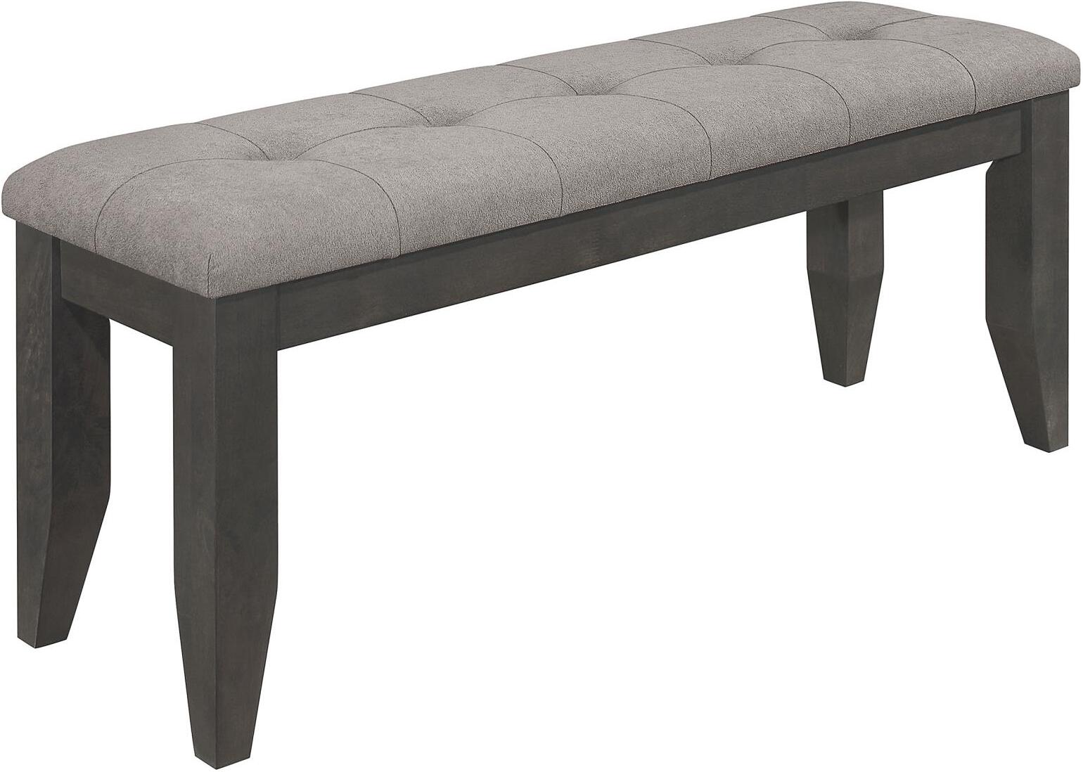 Dalila Padded Cushion Bench In Grey and Dark Grey by Coaster ...