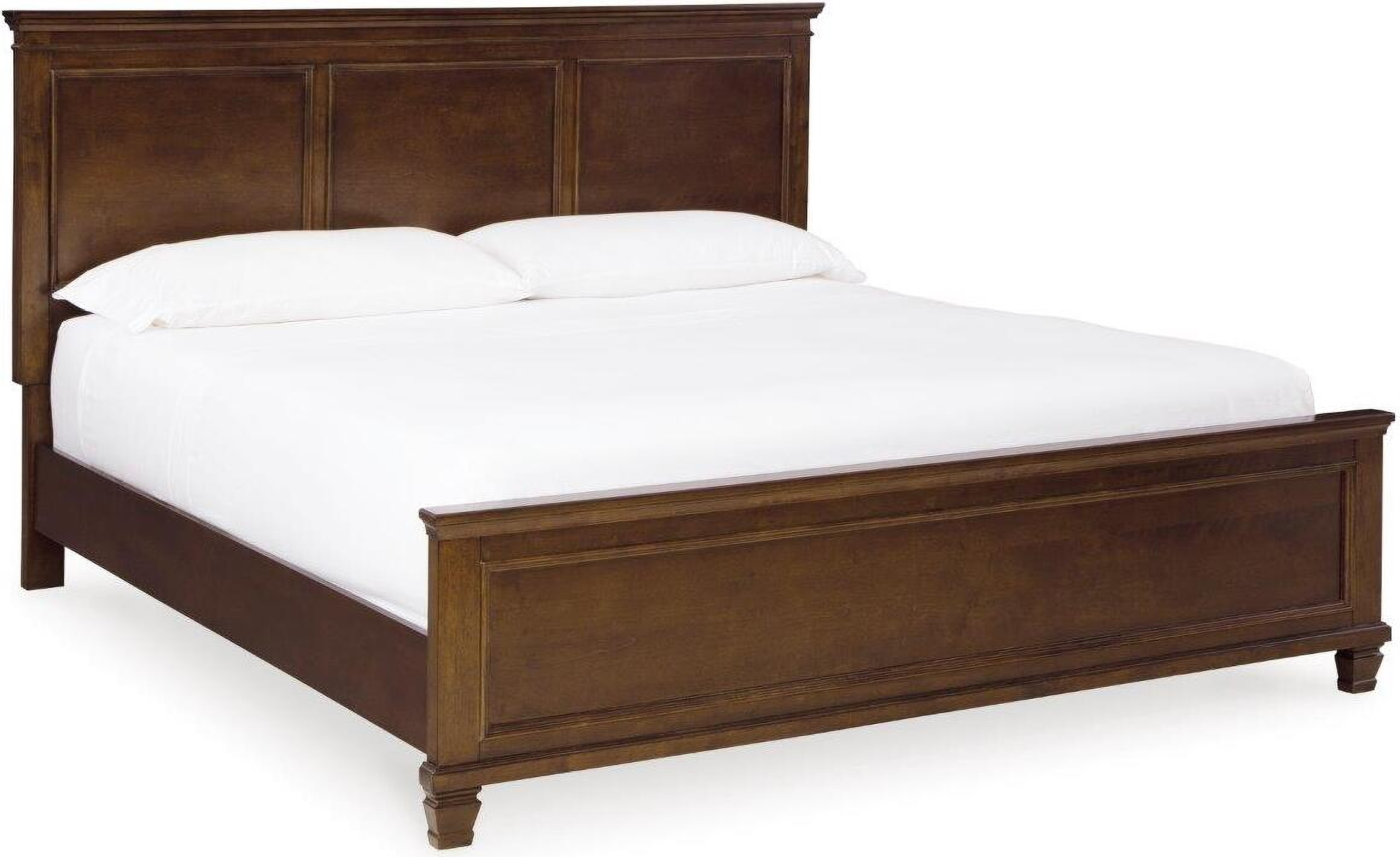 Danabrin Rich Brown Cherry King Panel Bed by Ashley Furniture ...