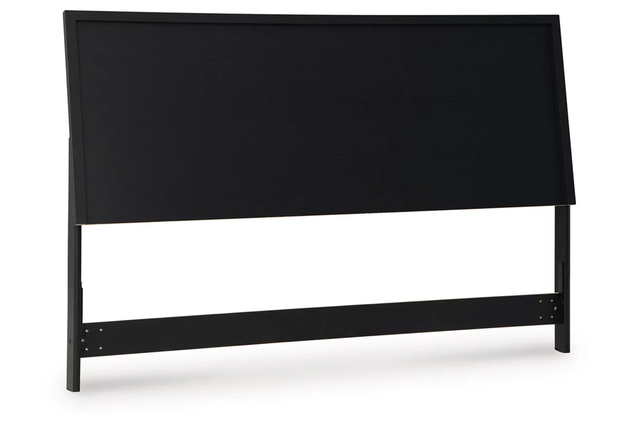 Danziar Full Panel Headboard In Black by Ashley Furniture | 1StopBedrooms