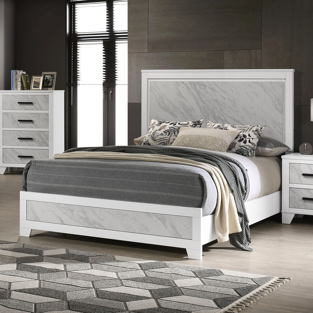 Darlene Queen Bed In White by Furniture of America | 1StopBedrooms