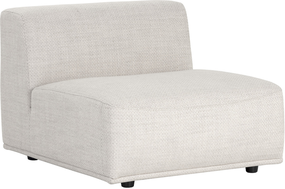 Darren Modular Armless Chair In Cream by Sunpan | 1StopBedrooms