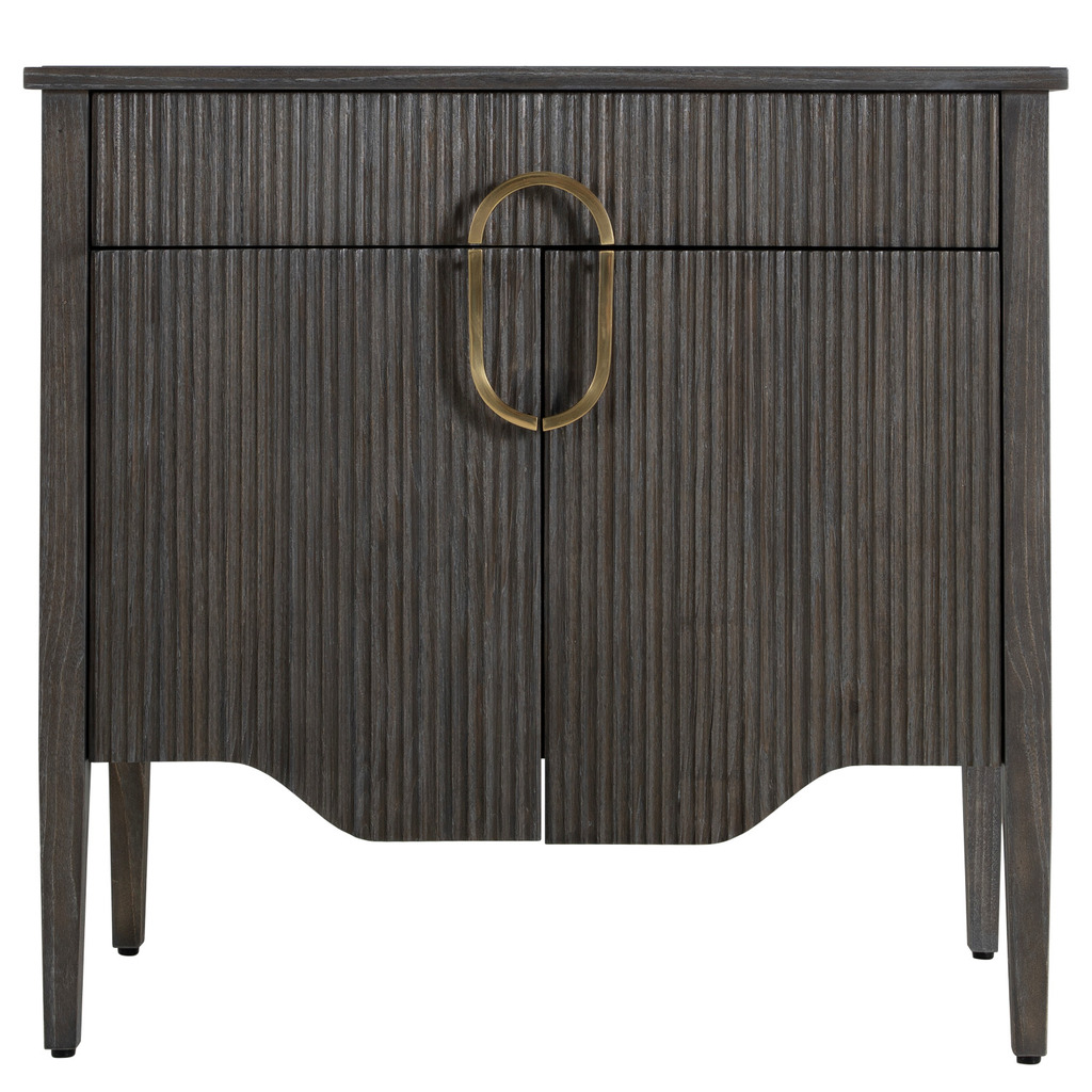 Darrius Nightstand In Cerused Ash and Brass by Gabby | 1StopBedrooms
