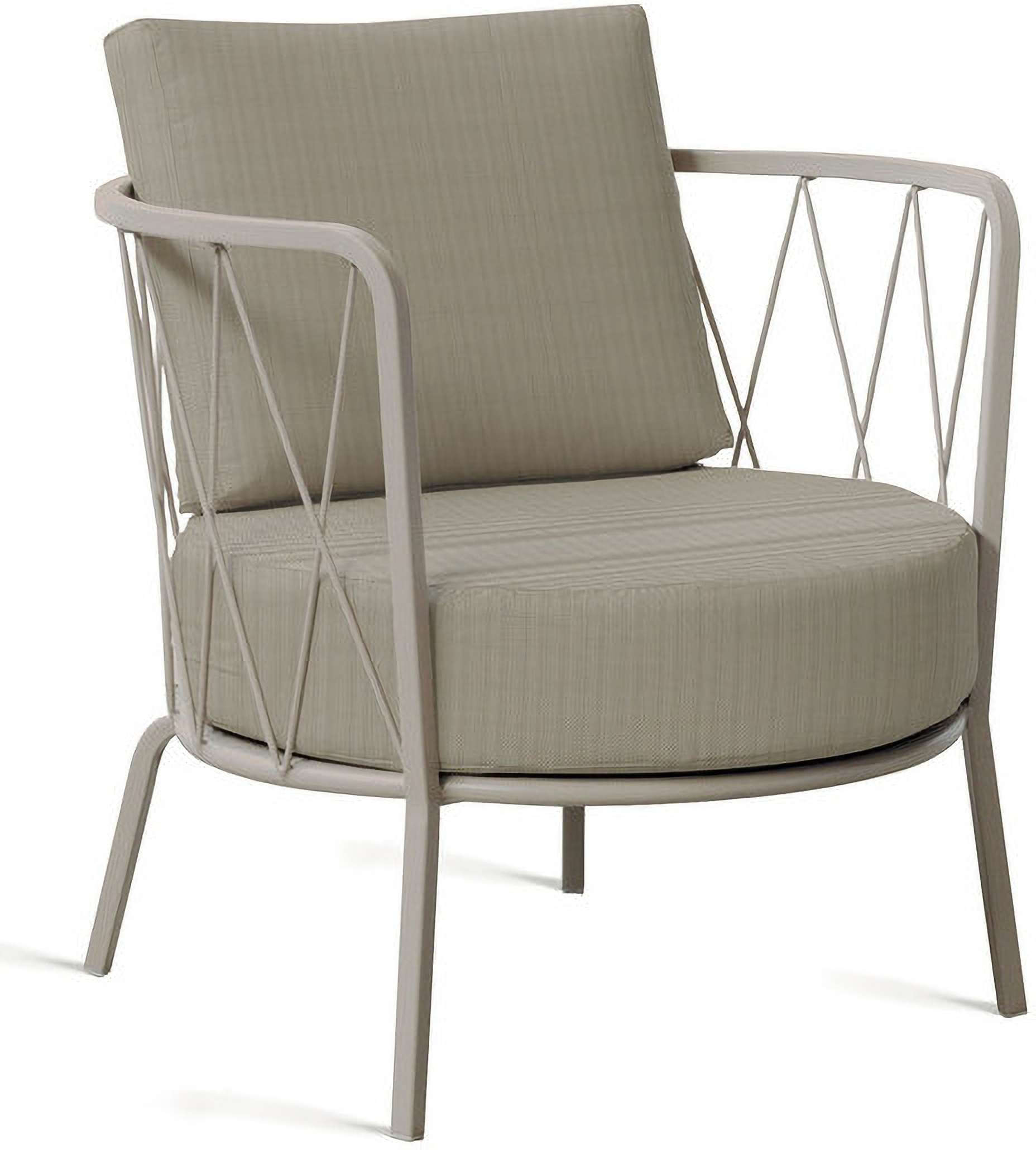 Dasy Accent Chair In Mudd Grey Frame and Grey Cushions by Bellini ...