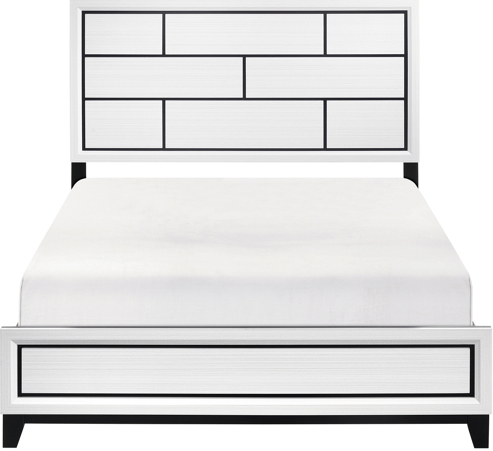 Davi California King Panel Bed In White by Homelegance | 1StopBedrooms
