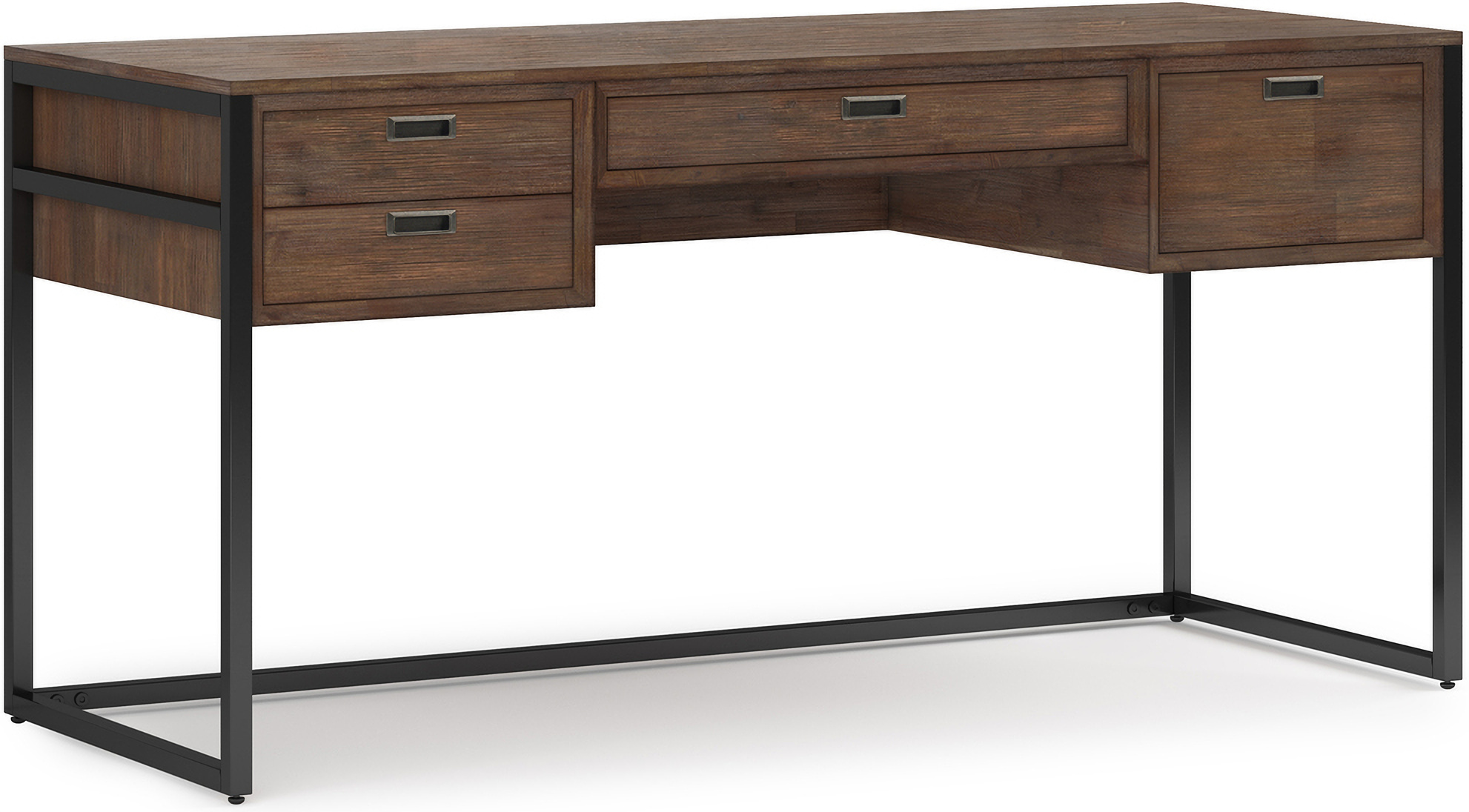 Daywhirl 3-Drawer Computer Desk with Flip Pull-Out Keyboard Tray In ... Daywhirl 3-Drawer Computer Desk with Flip Pull-Out Keyboard Tray In ...