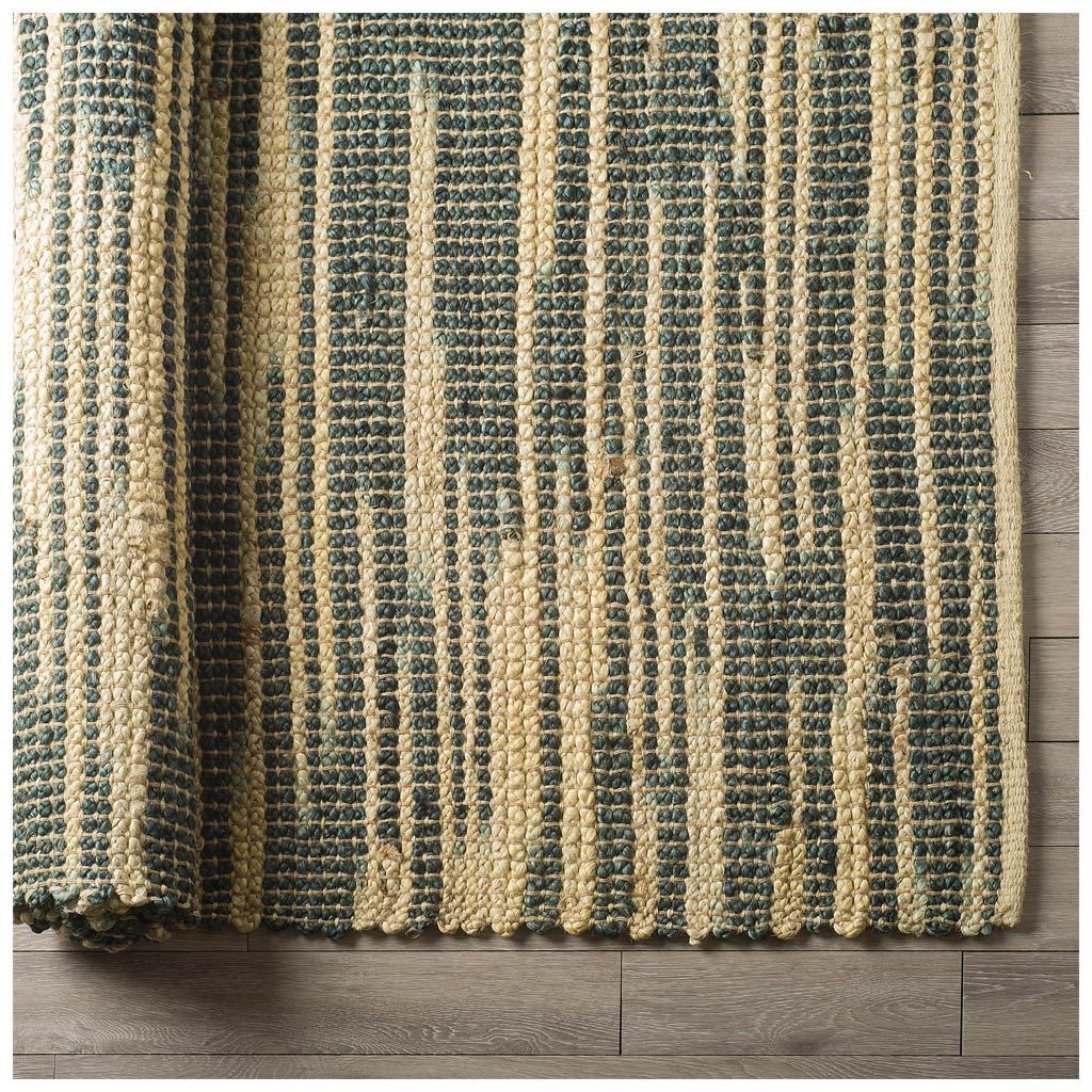 Deakin Multi-Colored Jute Hand Woven Rug In Green by Mercana ...
