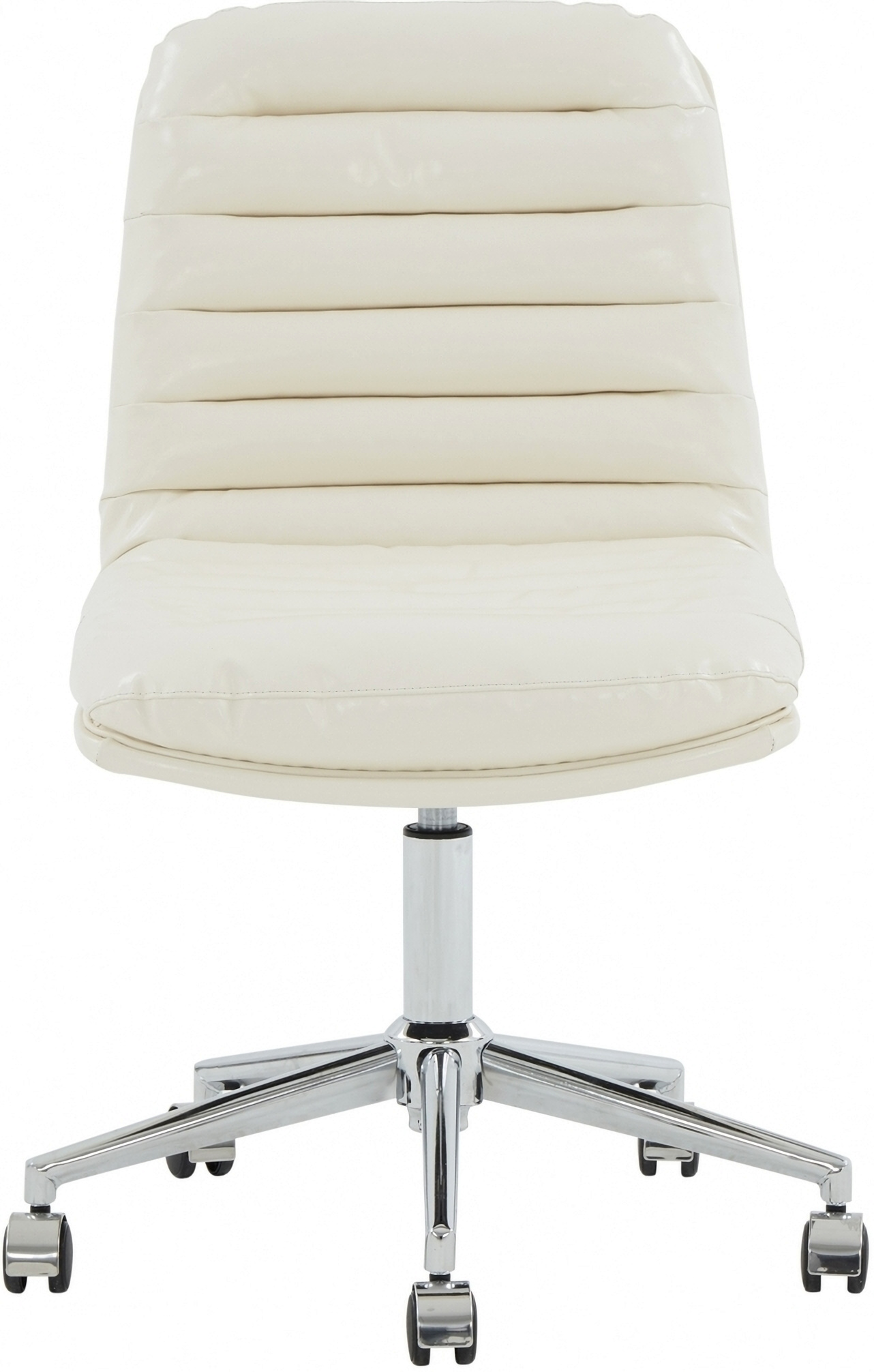 Decolin Swivel Desk Chair In White and Silver by Safavieh Couture ...
