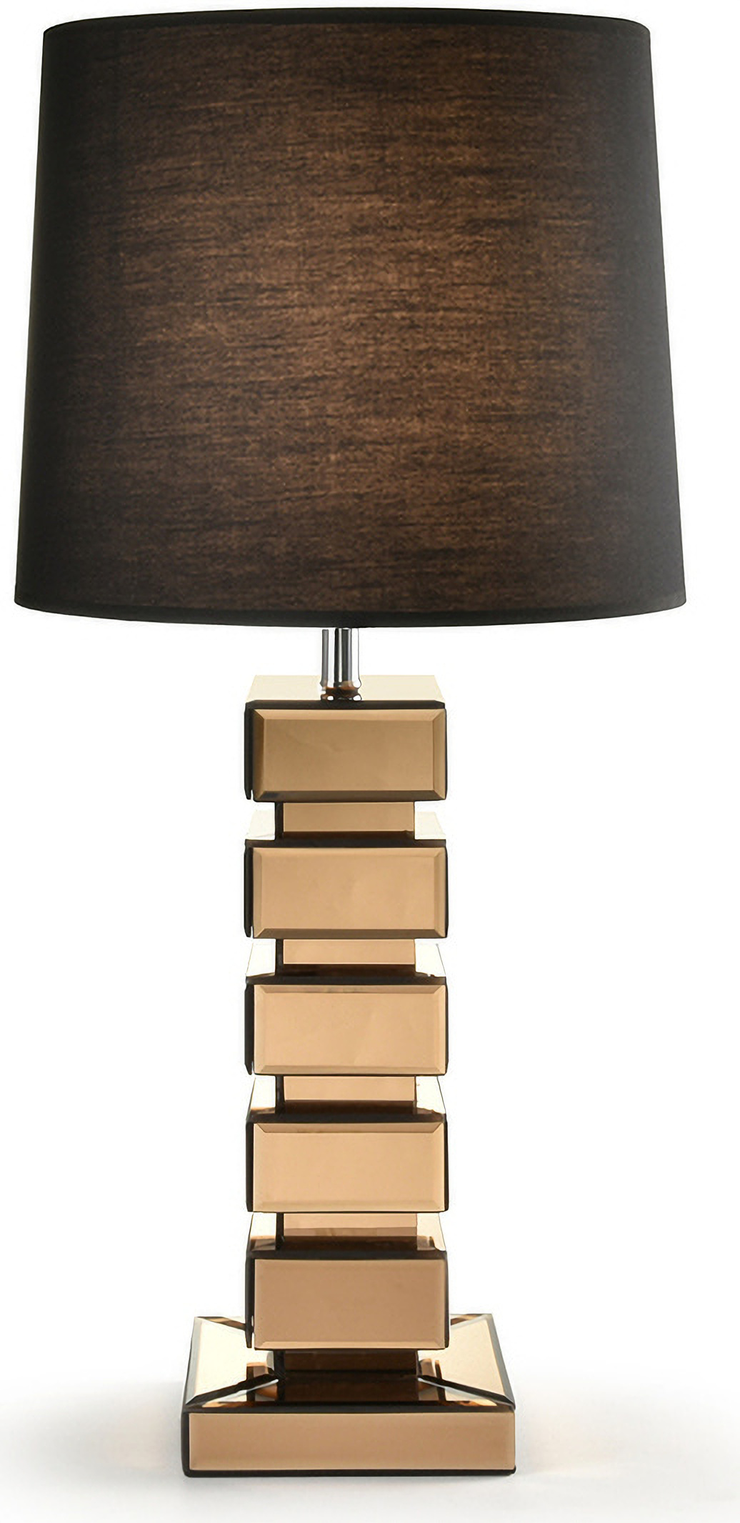 Decor Mirror Table Lamp In Gold and Black by Glory | 1StopBedrooms