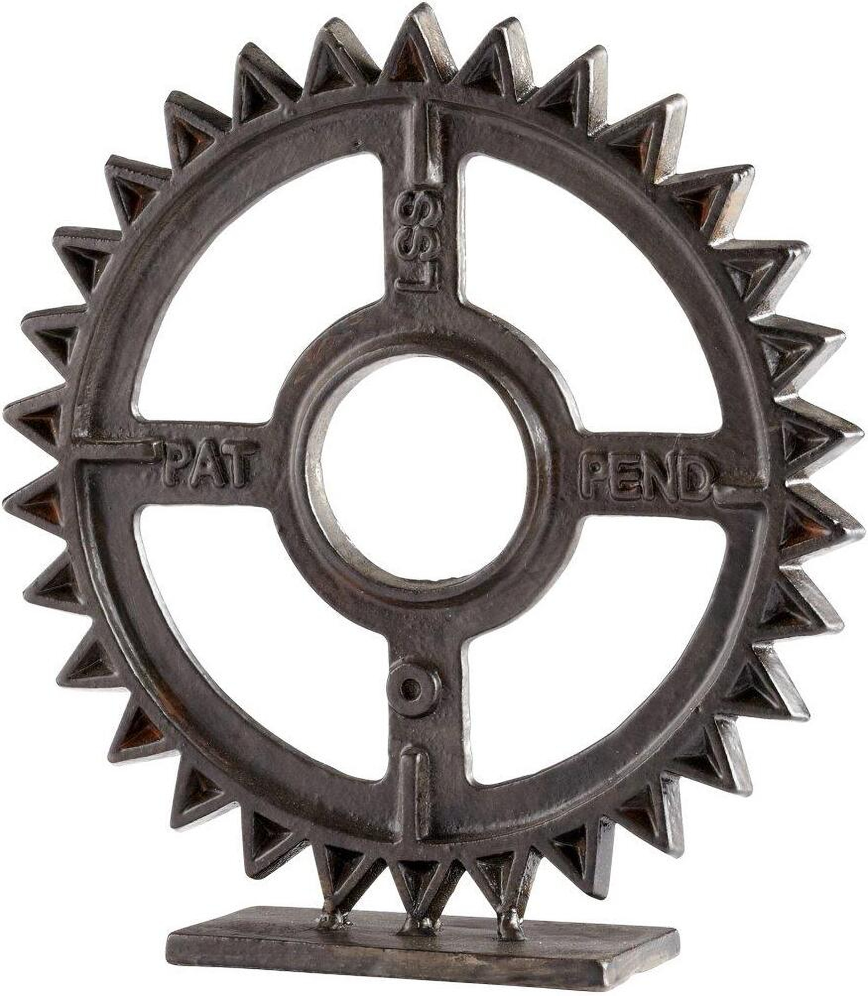 Decorative Aged 10 InchH Gear Sculpture by Cyan Design | 1StopBedrooms