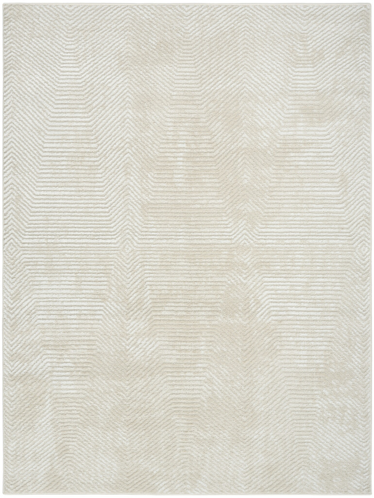 Dekor Modern 5'3" x 7' Indoor Rug In Ivory Beige by Nourison ...