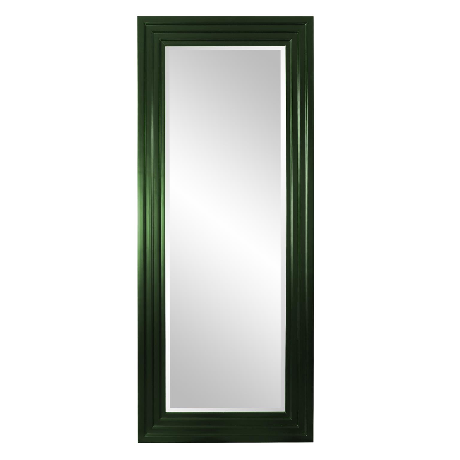 Delano Mirror In Glossy Hunter Green by Howard Elliott | 1StopBedrooms