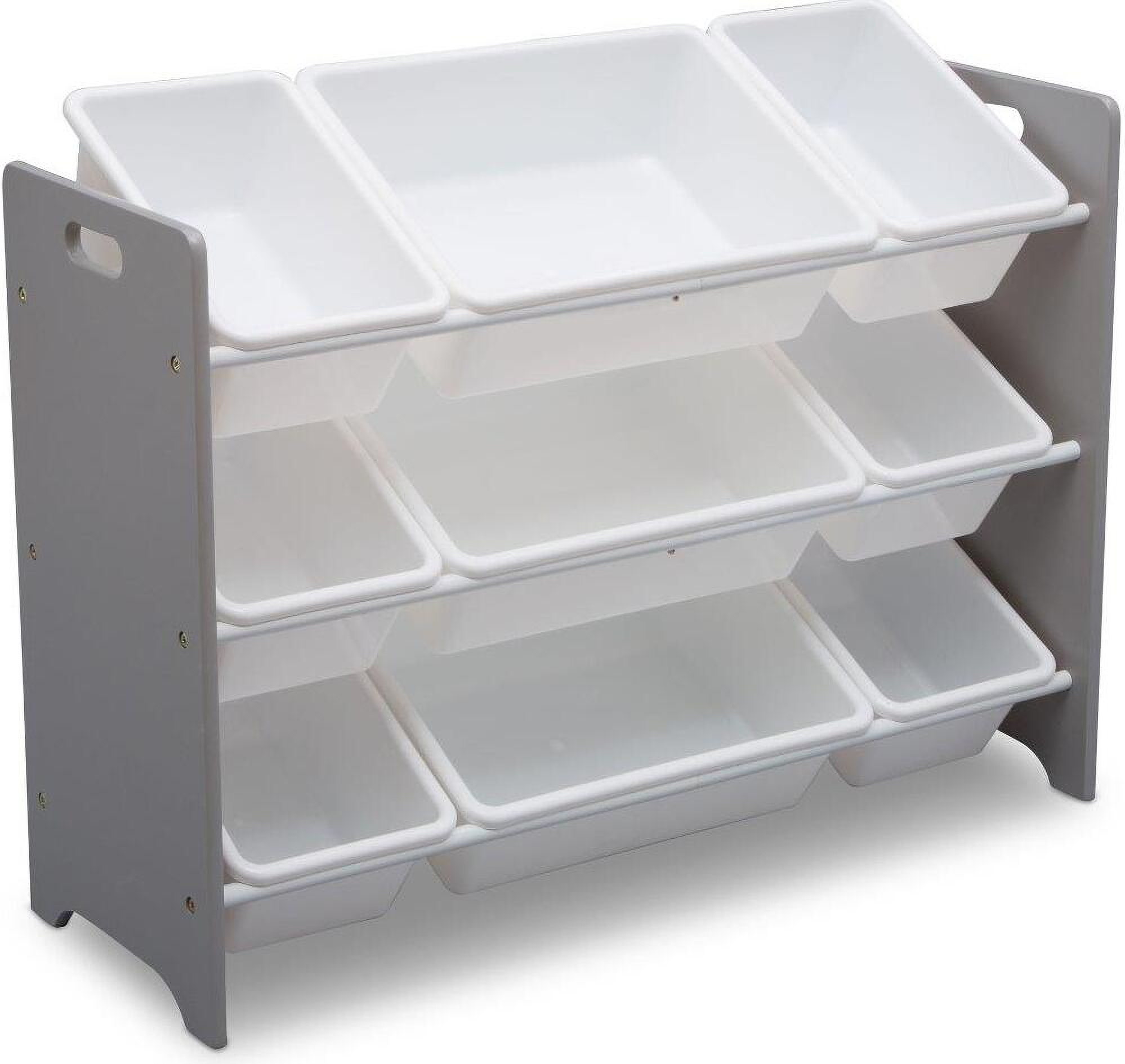 Delta Children Mysize 9 Bin Plastic Toy Organizer In Grey | 1StopBedrooms