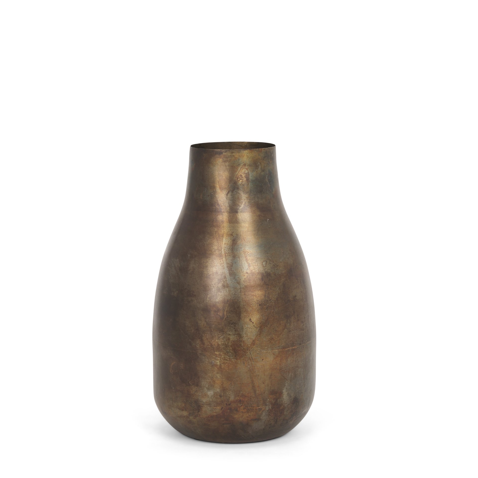 Devi Oxidized Metal Medium Vase In Gold by Mercana | 1StopBedrooms