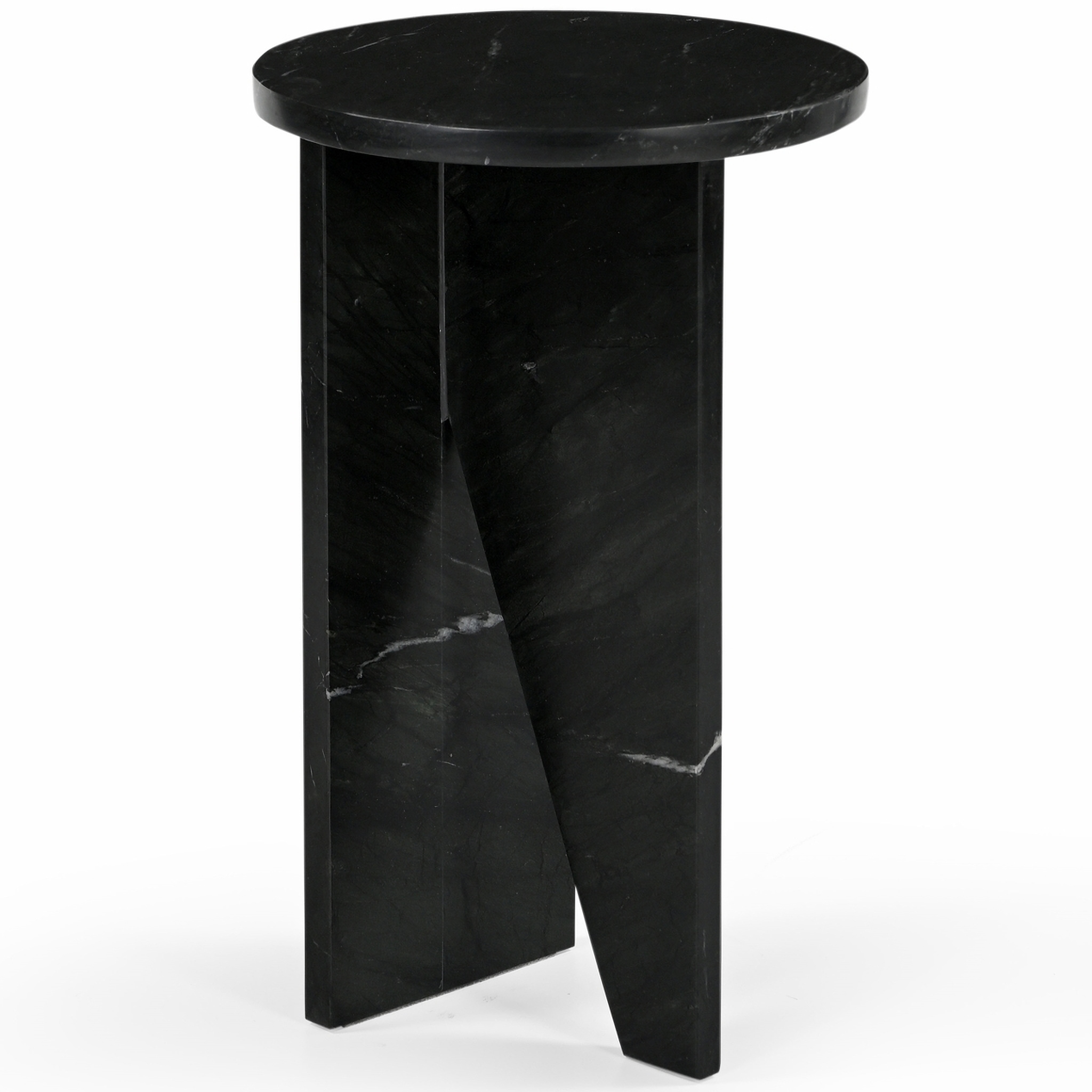 Devlin Marble Drink Table In Black by Safavieh Couture | 1StopBedrooms