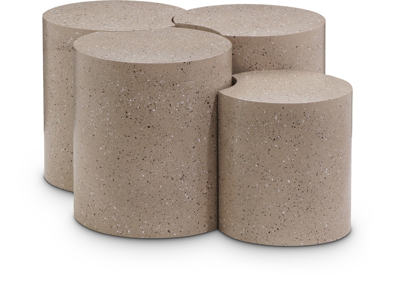 Dimple Coffee Table In Taupe by Meridian | 1StopBedrooms