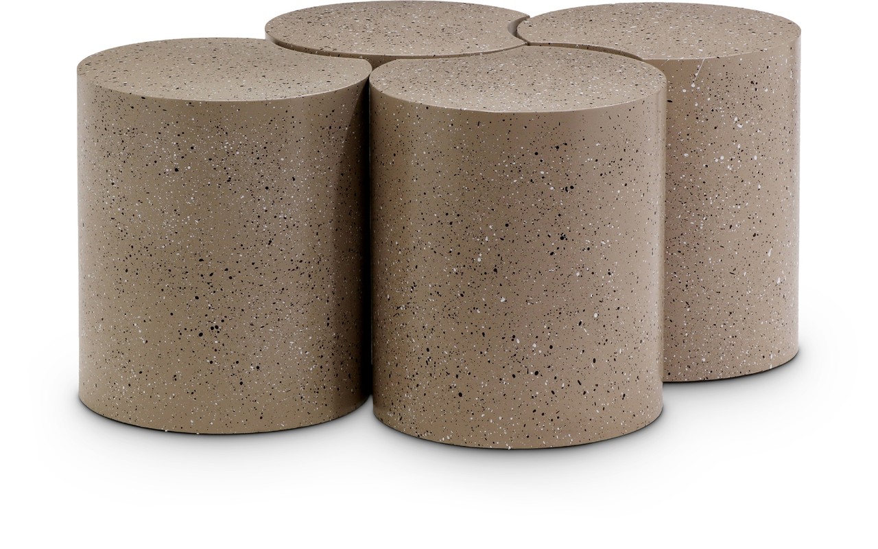 Dimple Coffee Table In Taupe by Meridian | 1StopBedrooms