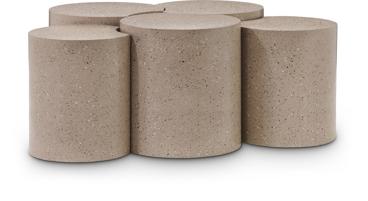 Dimple Coffee Table In Taupe by Meridian | 1StopBedrooms