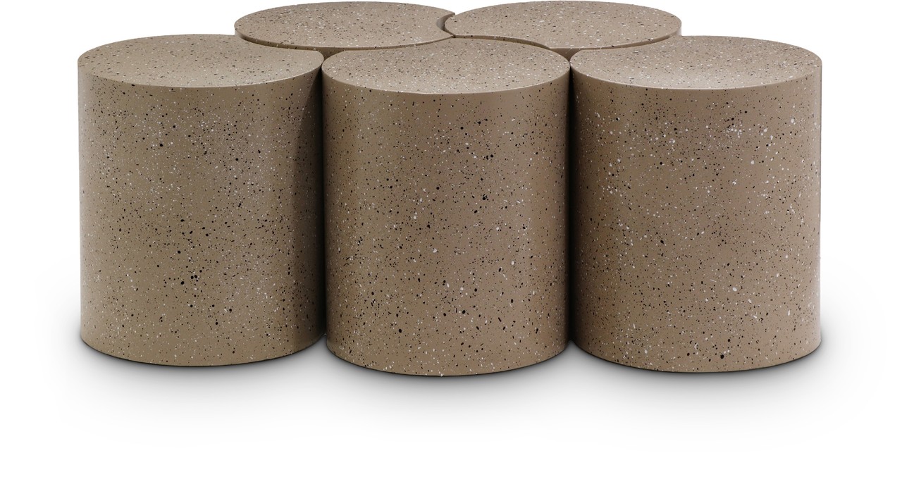 Dimple Coffee Table In Taupe by Meridian | 1StopBedrooms