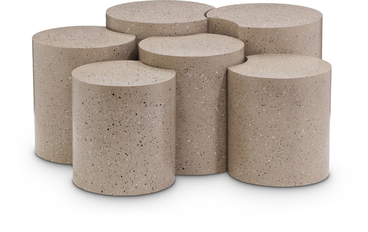 Dimple Coffee Table In Taupe by Meridian | 1StopBedrooms