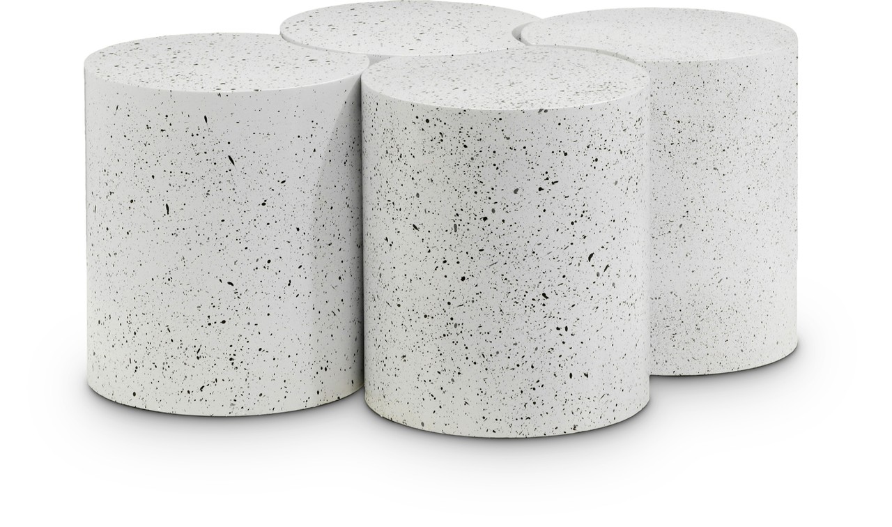 Dimple Coffee Table In White by Meridian | 1StopBedrooms