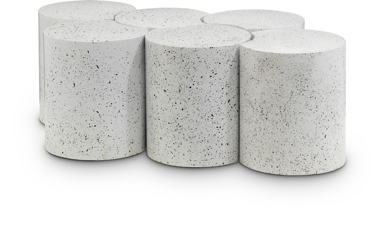 Dimple Coffee Table In White by Meridian | 1StopBedrooms