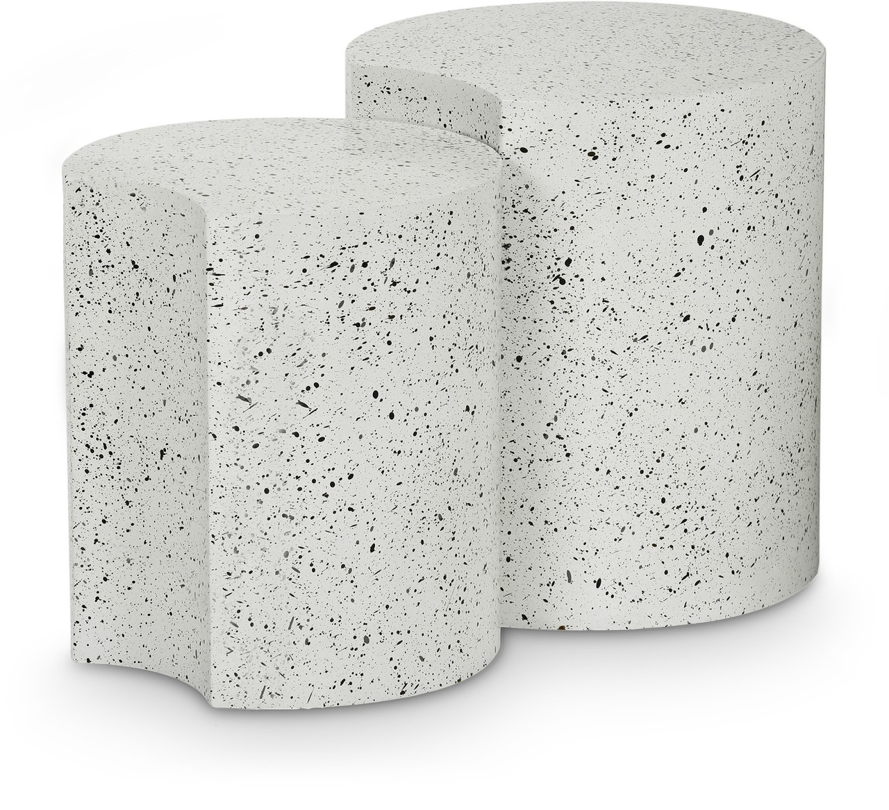 Dimple End Table In White by Meridian | 1StopBedrooms