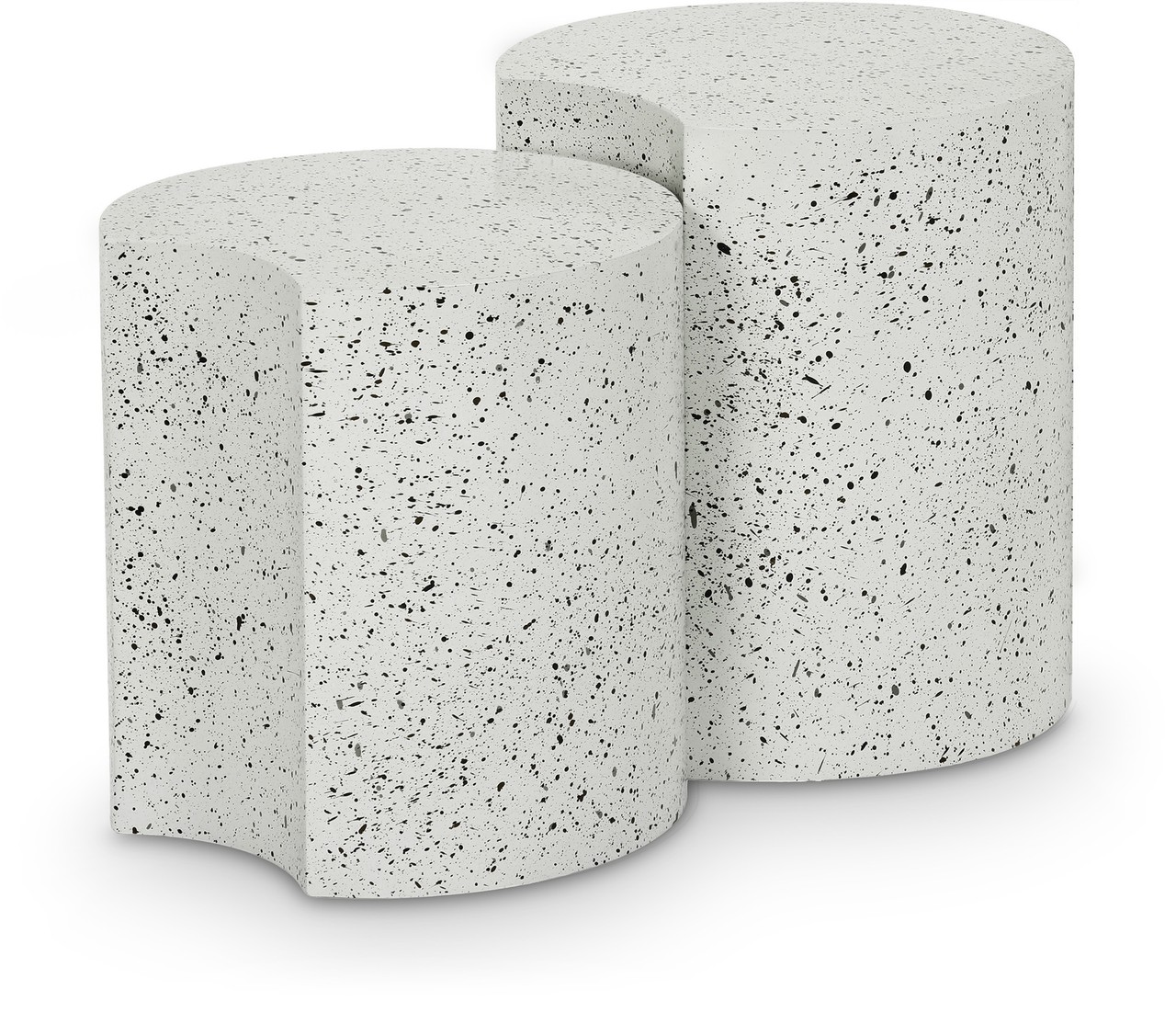 Dimple End Table In White by Meridian | 1StopBedrooms