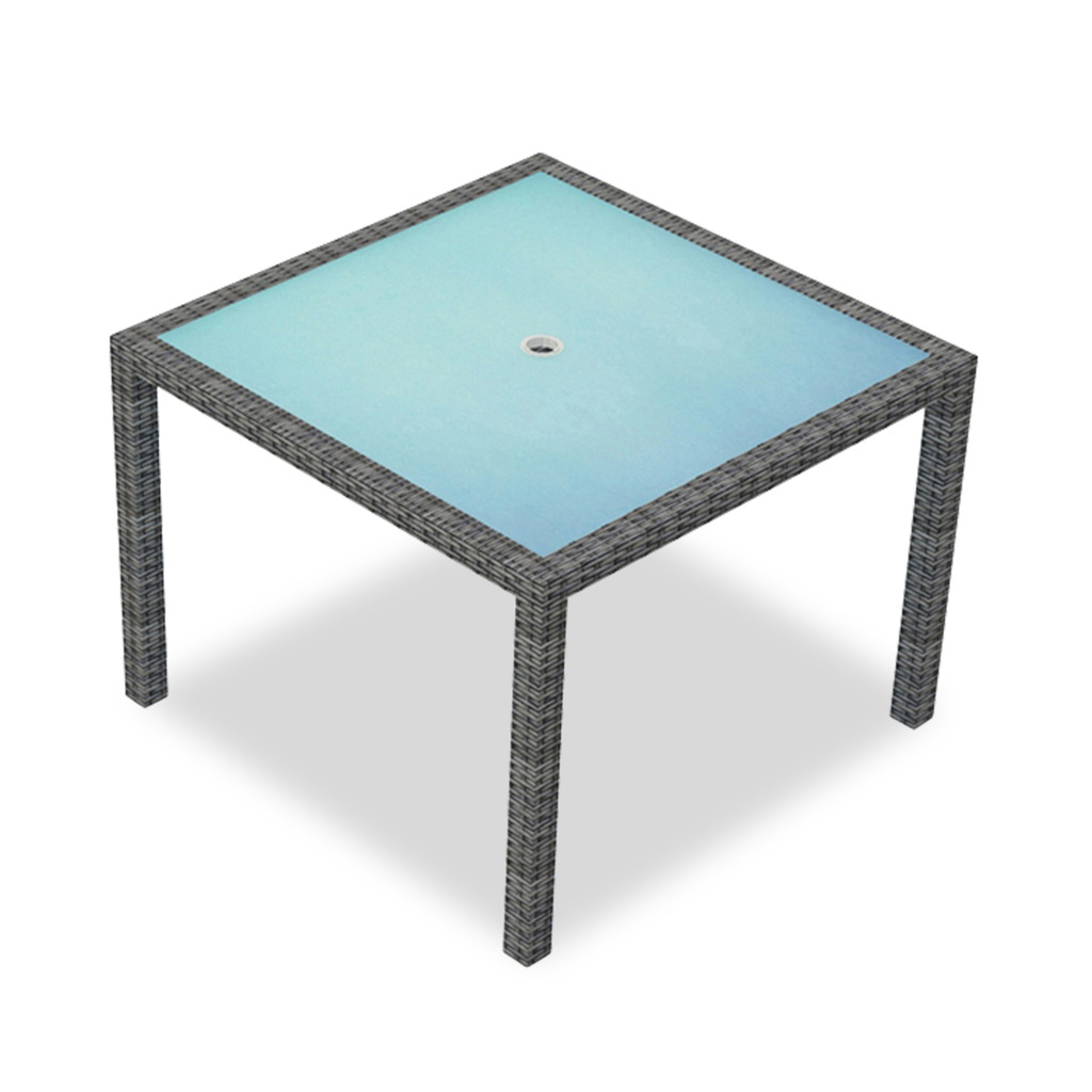 District 39 Inch Square Dining Table In Textured Slate by Harmonia ...