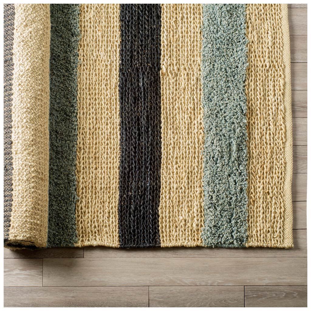 Dolman Multi-Colored Jute Hand Woven Rug In Tan by Mercana | 1StopBedrooms