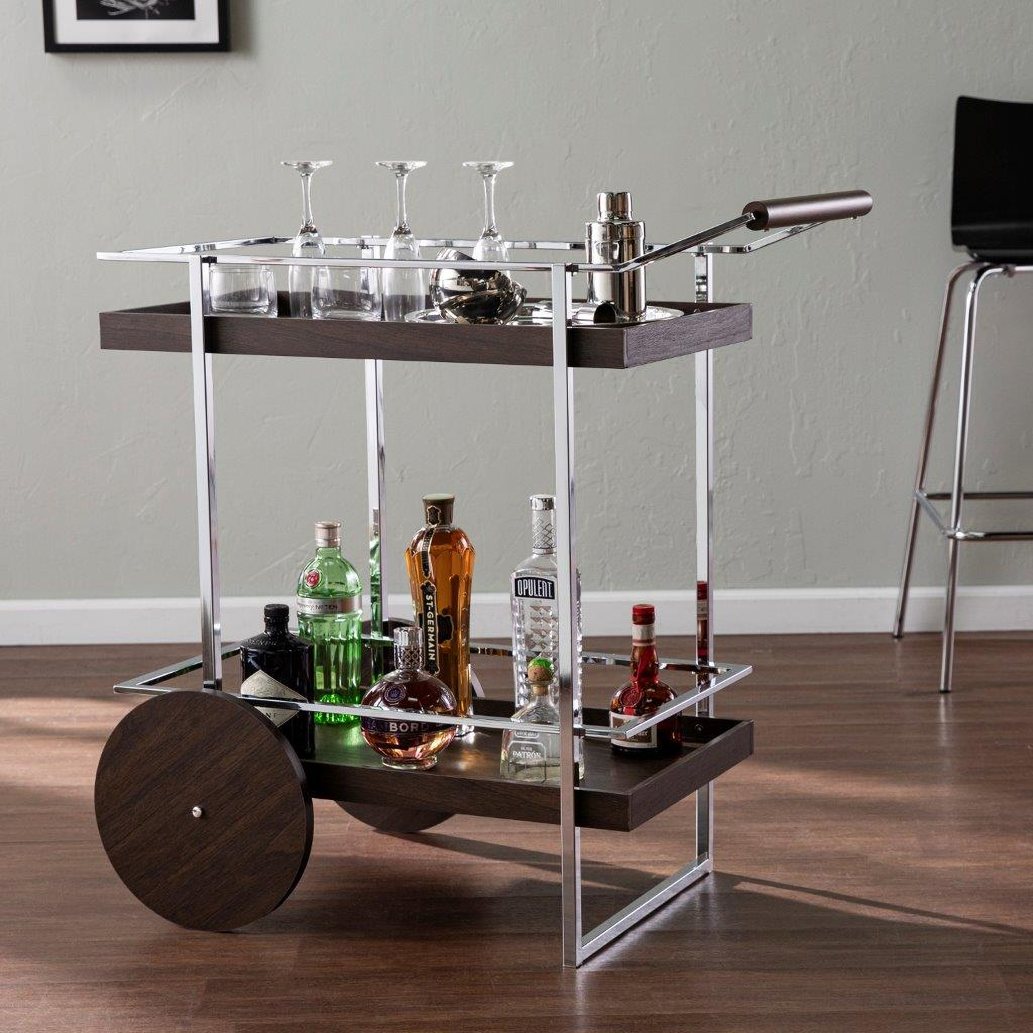 Dorben Rolling Bar Cart by SEI Furniture | 1StopBedrooms