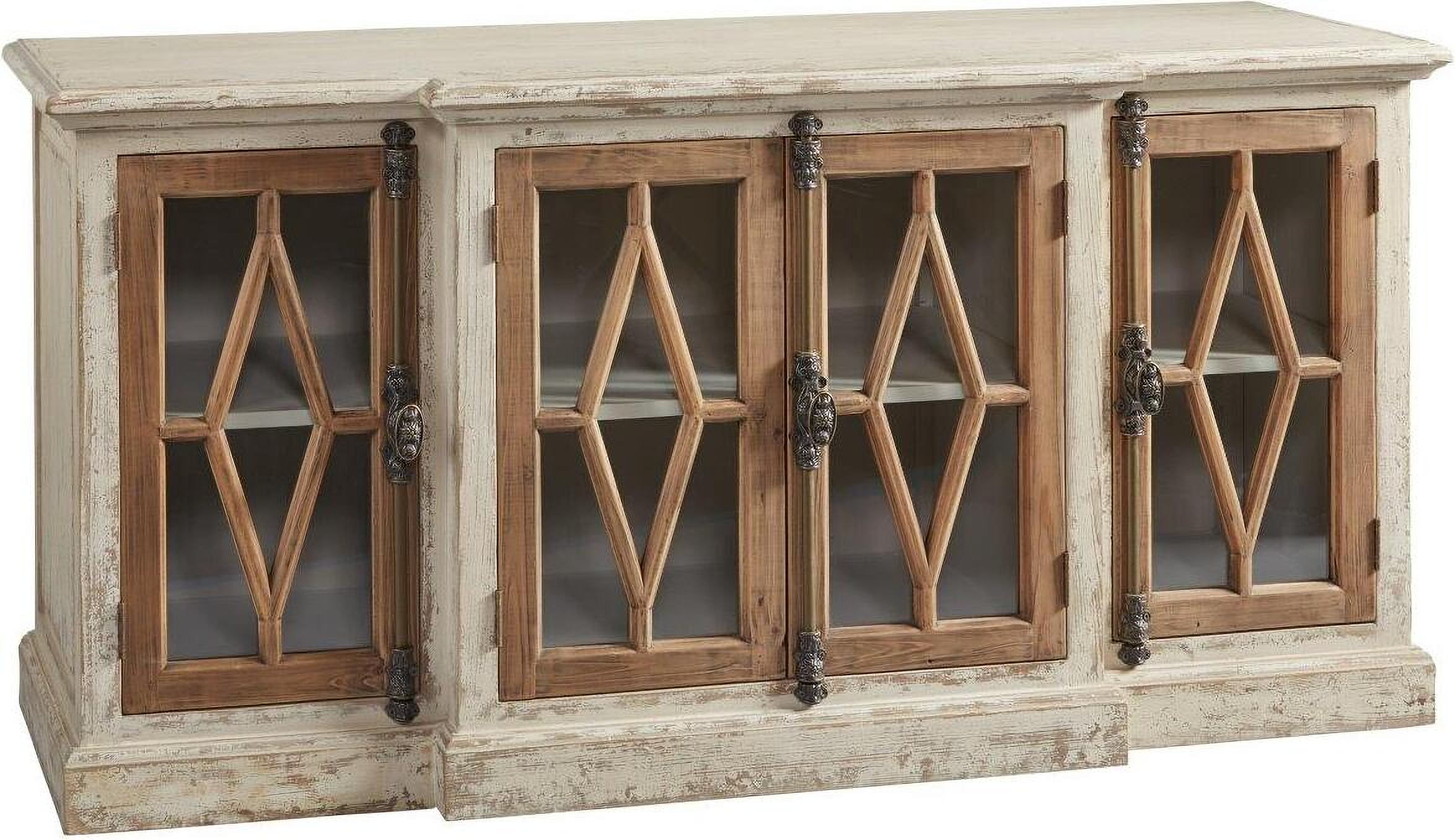Dove Stalone Glass Front Server by Furniture Classics | 1StopBedrooms