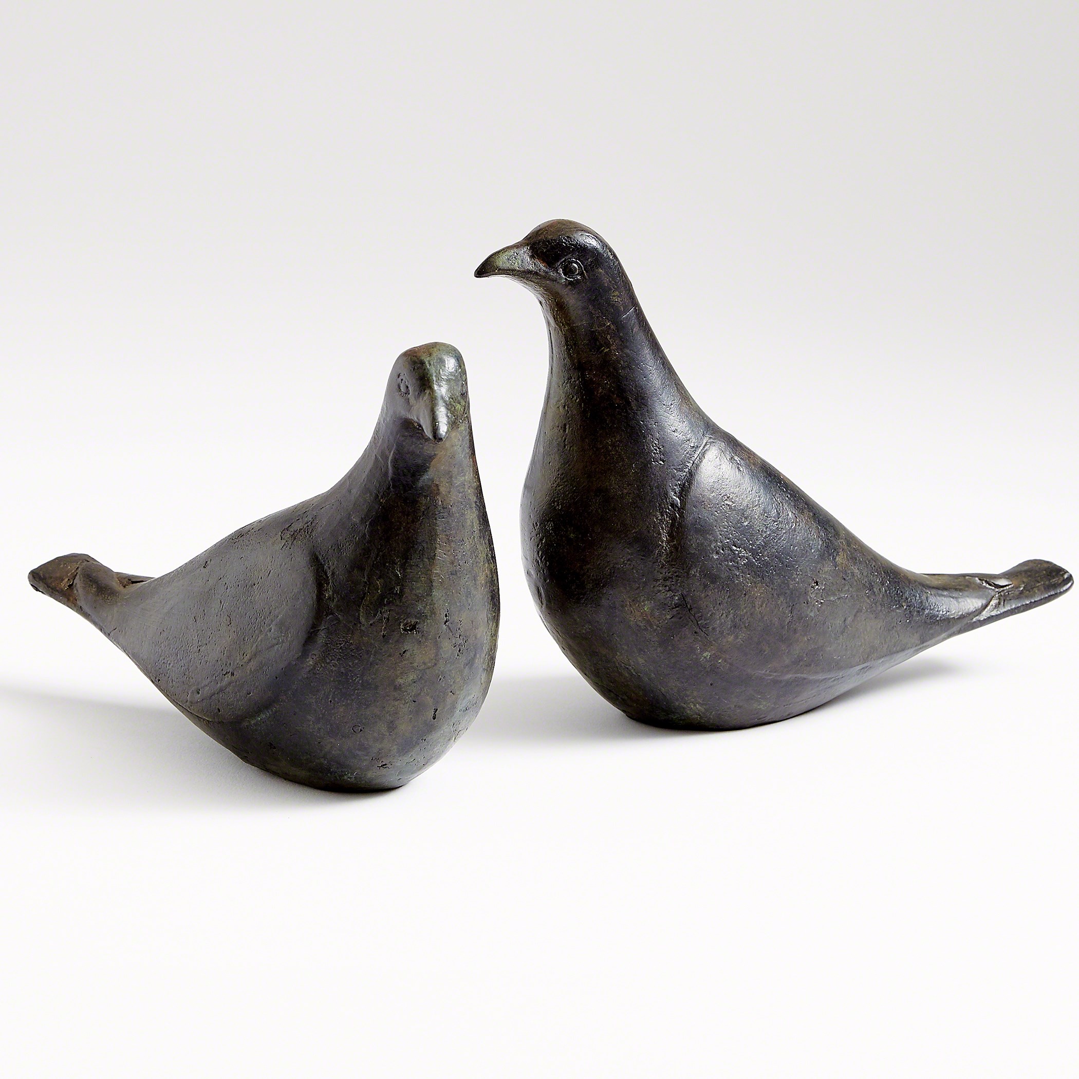 Doves Set of 2 In Oiled Bronze by Global Views | 1StopBedrooms
