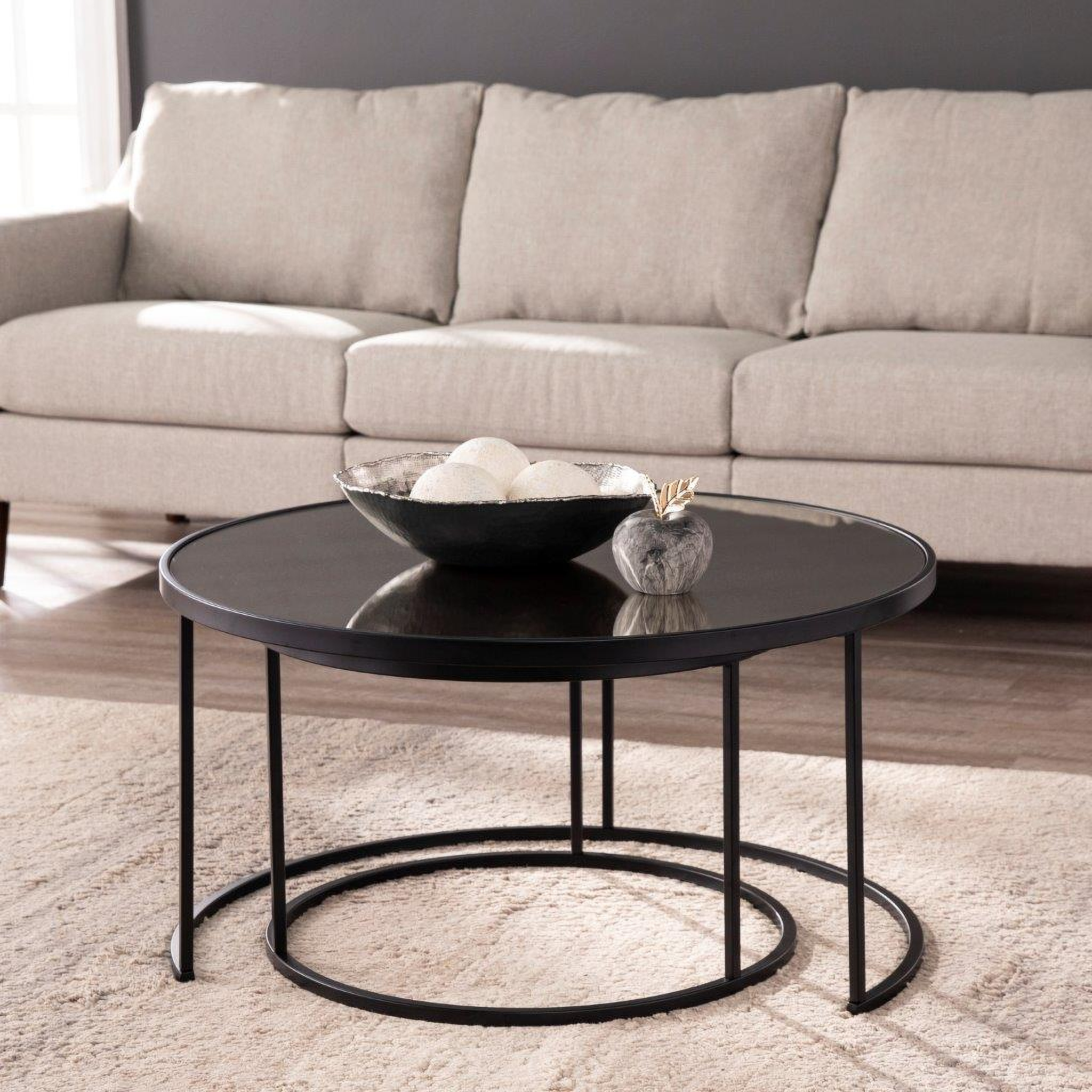 Downham Round Nesting Cocktail Tables Set of 2 by SEI Furniture ...