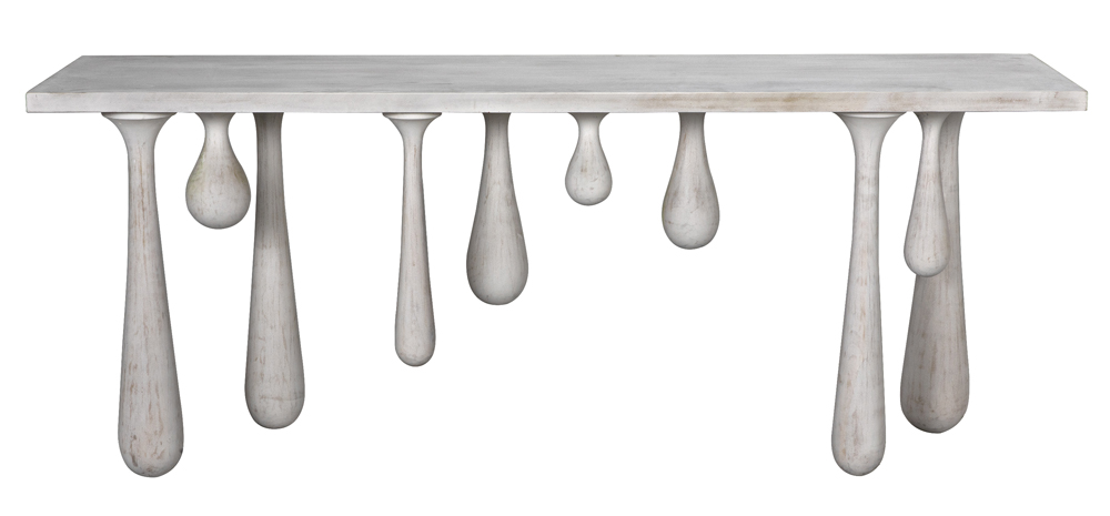 Drop Console In White Wash by Noir | 1StopBedrooms