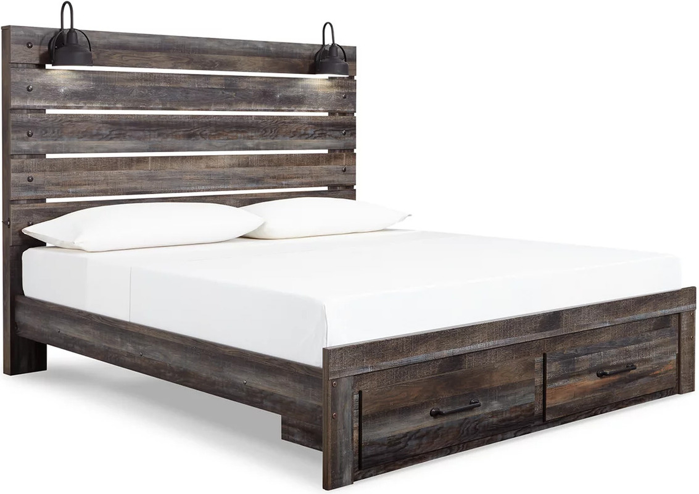 Drystan Multi King Panel Storage Bed by Ashley Furniture | 1StopBedrooms