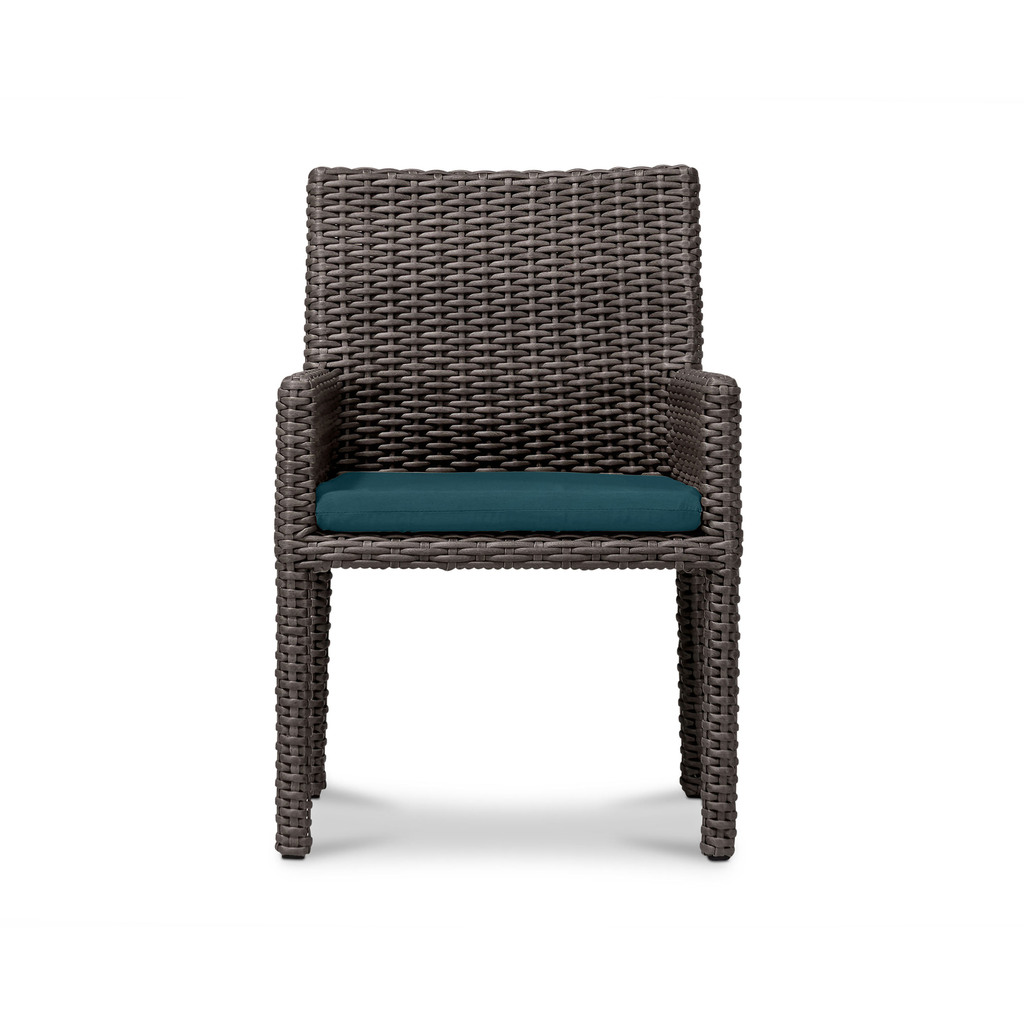 Dune Dining Arm Chair In Spectrum Peacock and Driftwood by Harmonia ...