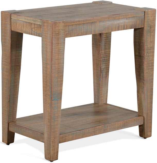 Durango Chair Side Table In Light Brown by Sunny Design | 1StopBedrooms