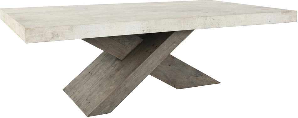 Durant Coffee Table In Distressed Gray and Antique White by Classic ...