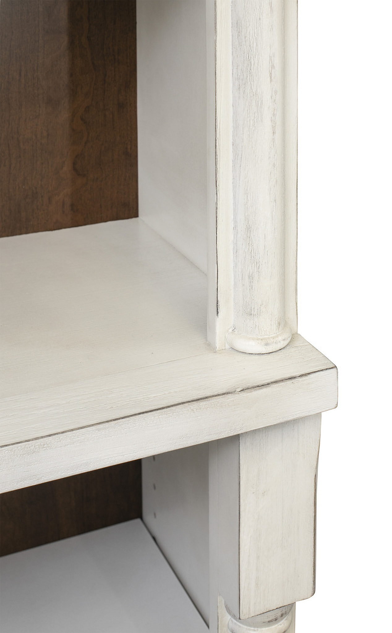 Durham Rustic 96 Inch Wood Bookcase with Doors In White by Martin ...