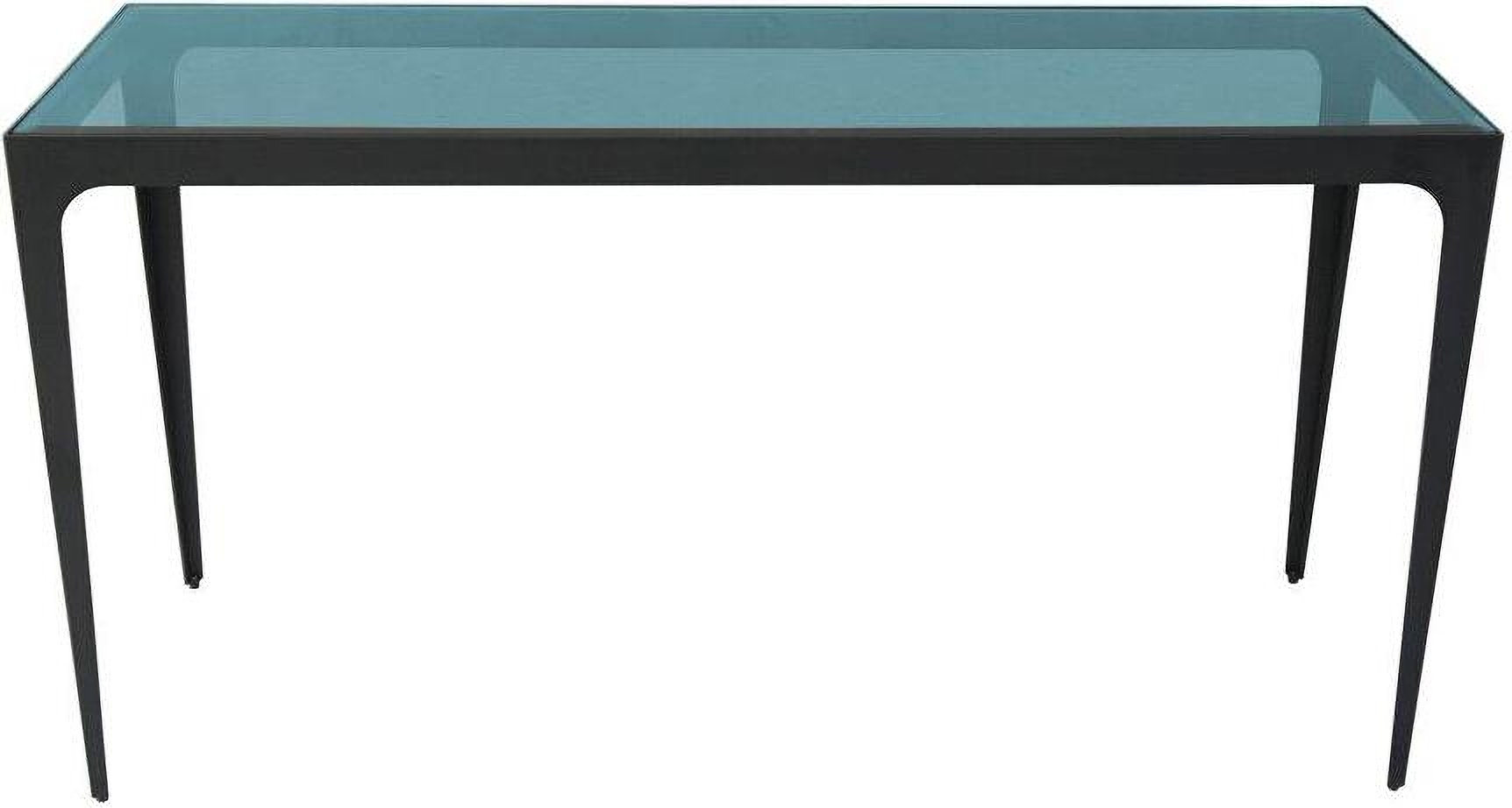 Dynasty Side Table With Ocean Blue Glass Top by Bellini Modern Living ...