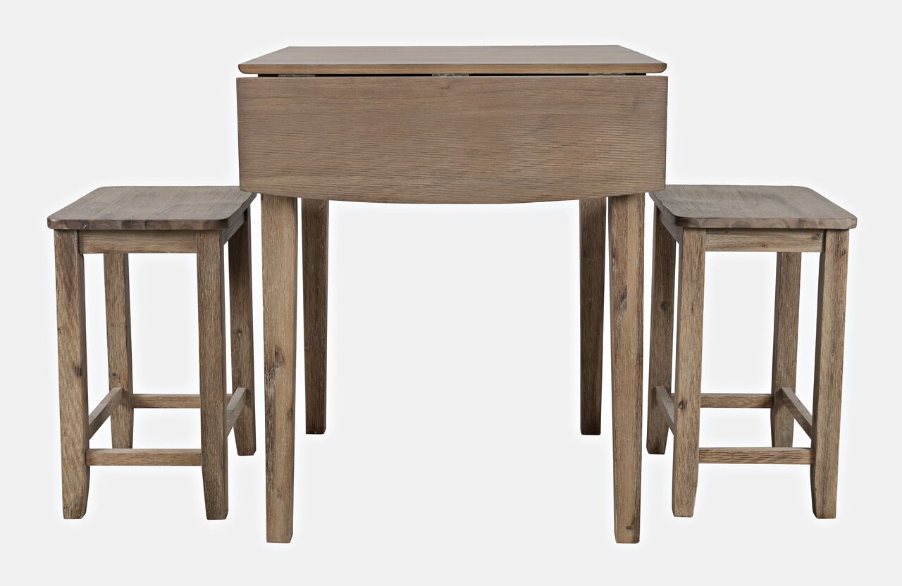 Eastern Tides 3 Piece Backless Counter Height Dining Set In Bisque by ...