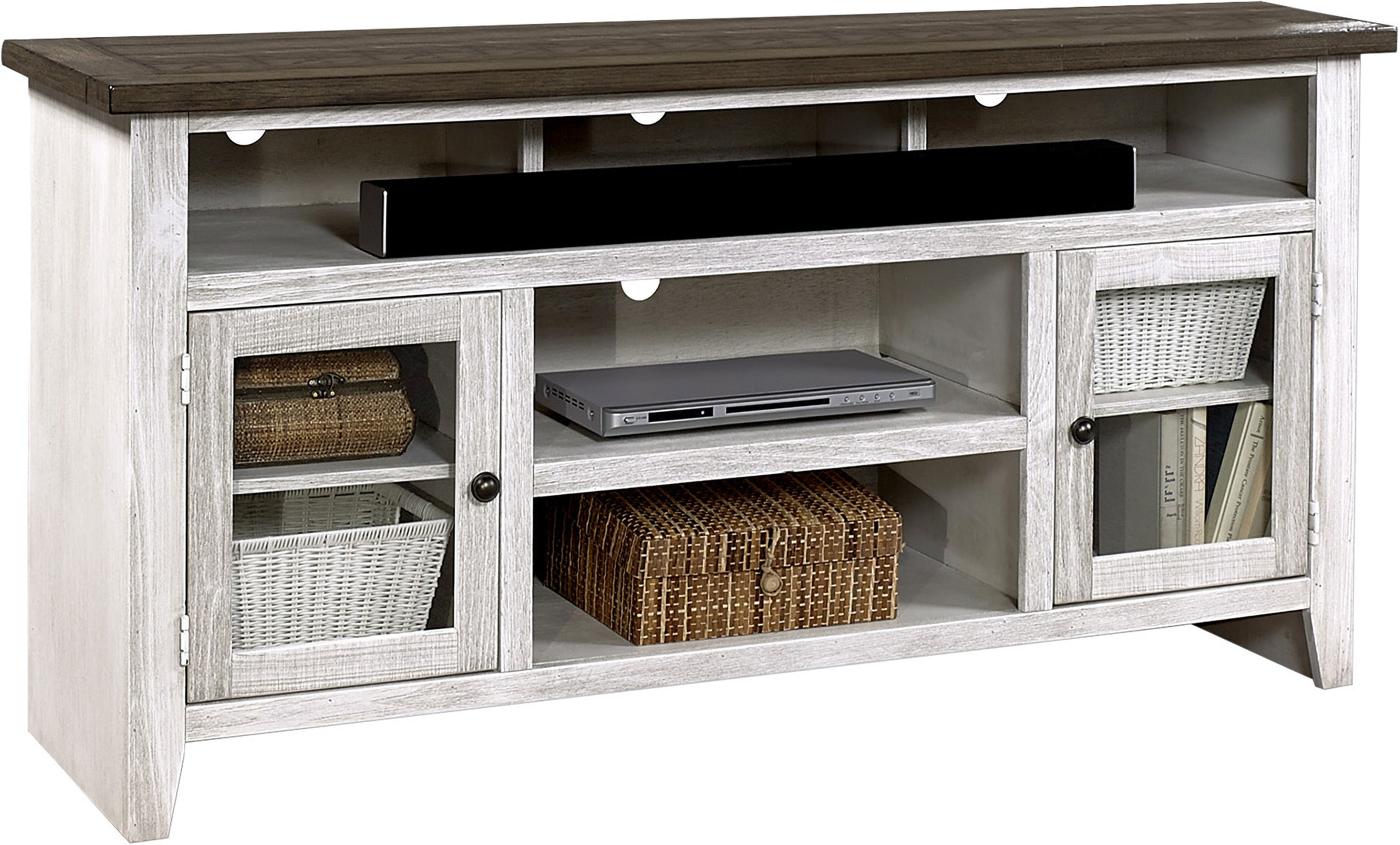 Eastport 65 Inch Console with 2 Doors In Malta Blue by Aspenhome ...