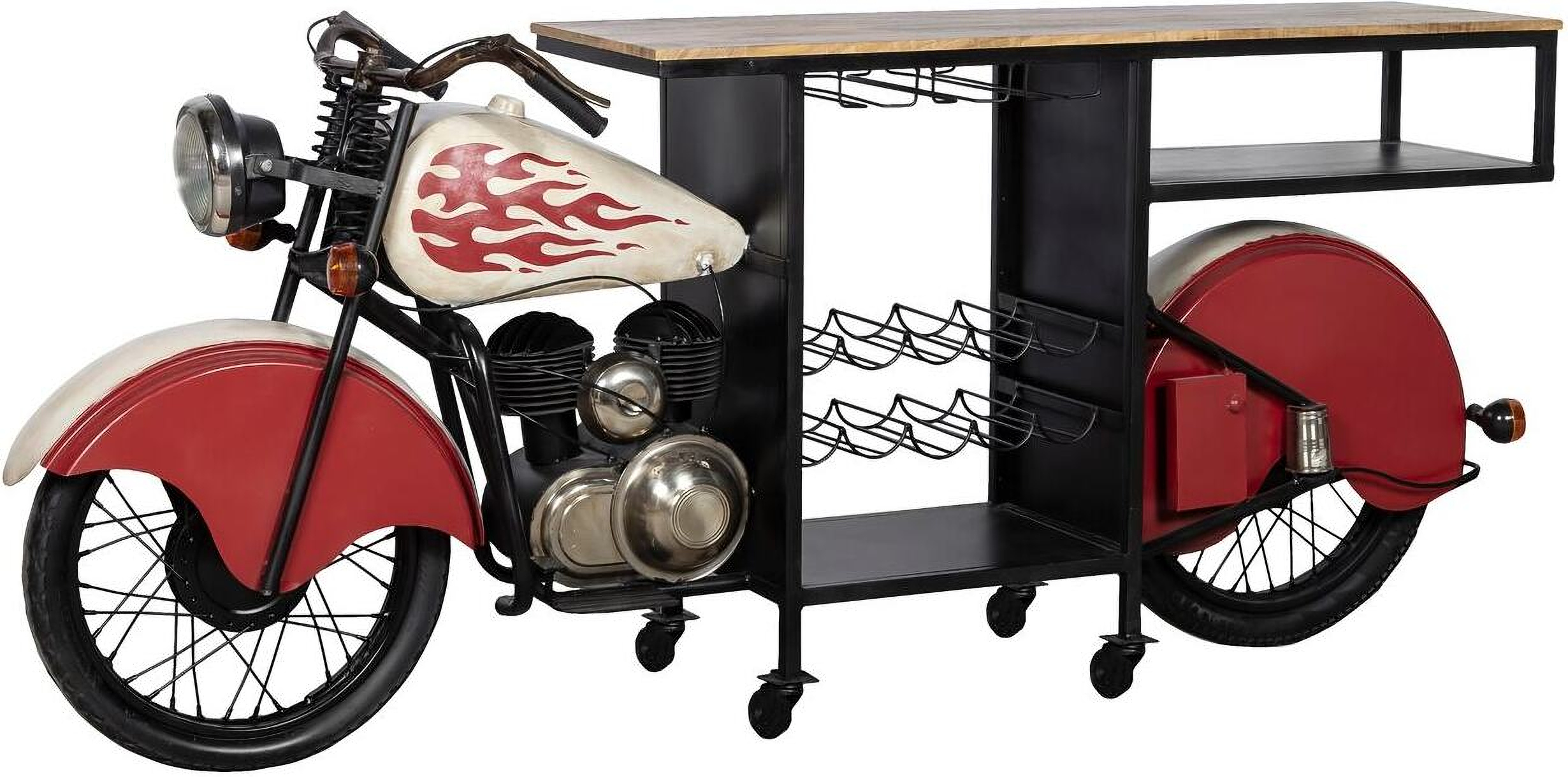 Easy Rider Bar In Red/White/Brown by Fairfield Chair | 1StopBedrooms