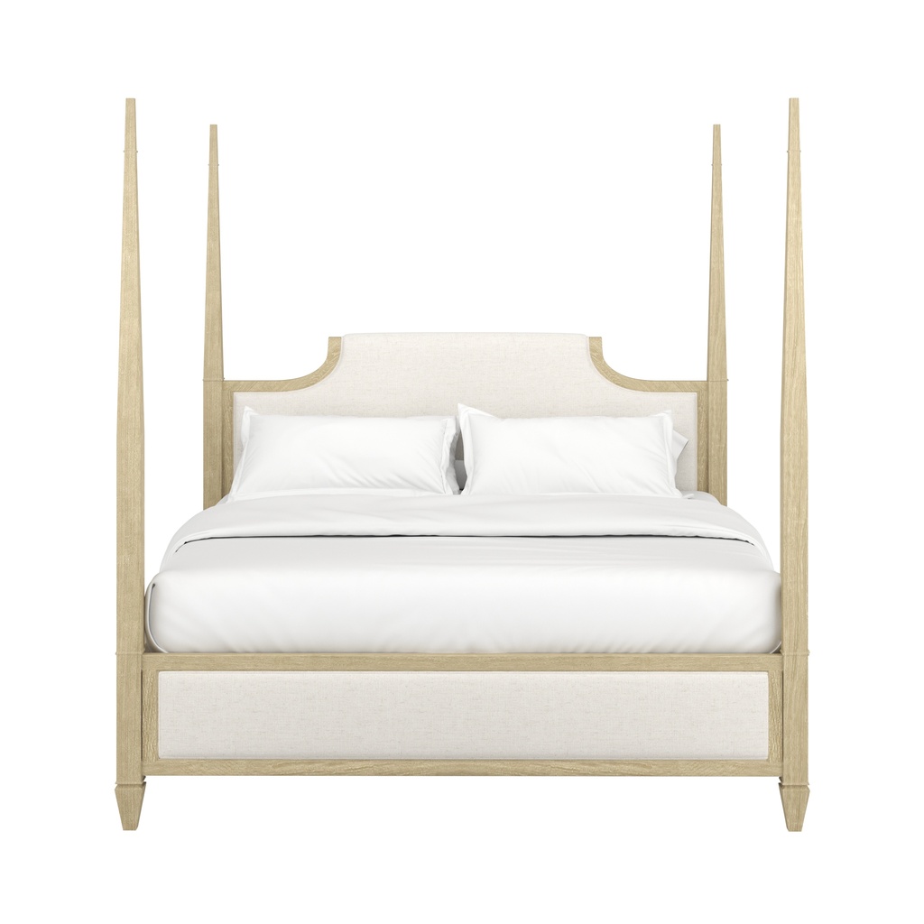 Eave Upholstered King Bed In Sundrenched Oak and White by A.R.T ...