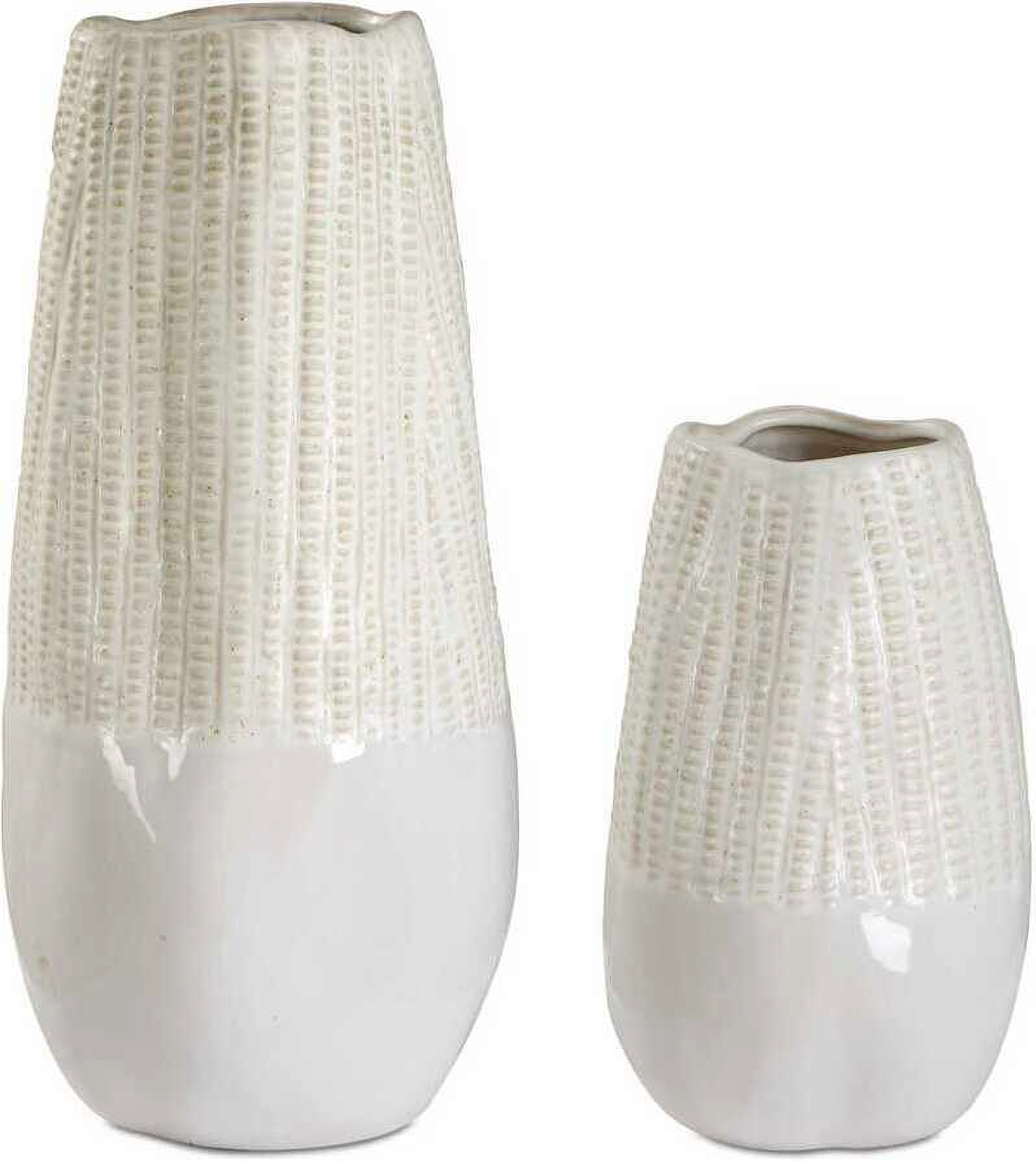 Echo Ridge Vases Set of 2 In White by Uttermost | 1StopBedrooms