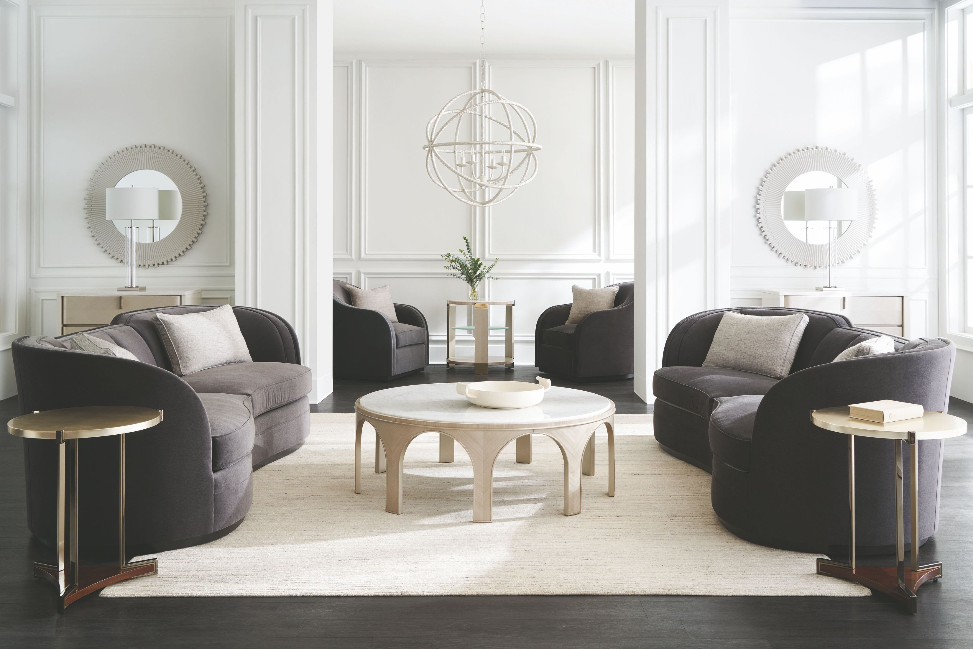 Eclipse Dark Chocolate Living Room Set by Caracole | 1StopBedrooms